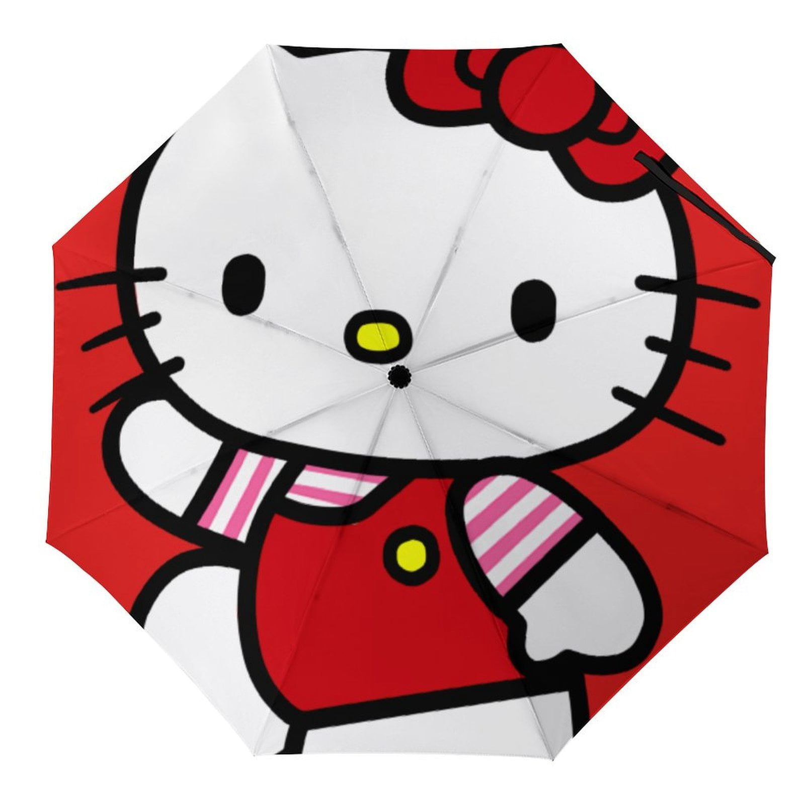 Hello Kitty 3 Fold Umbrella Automatic Open-close Cartoon UV Resistant ...
