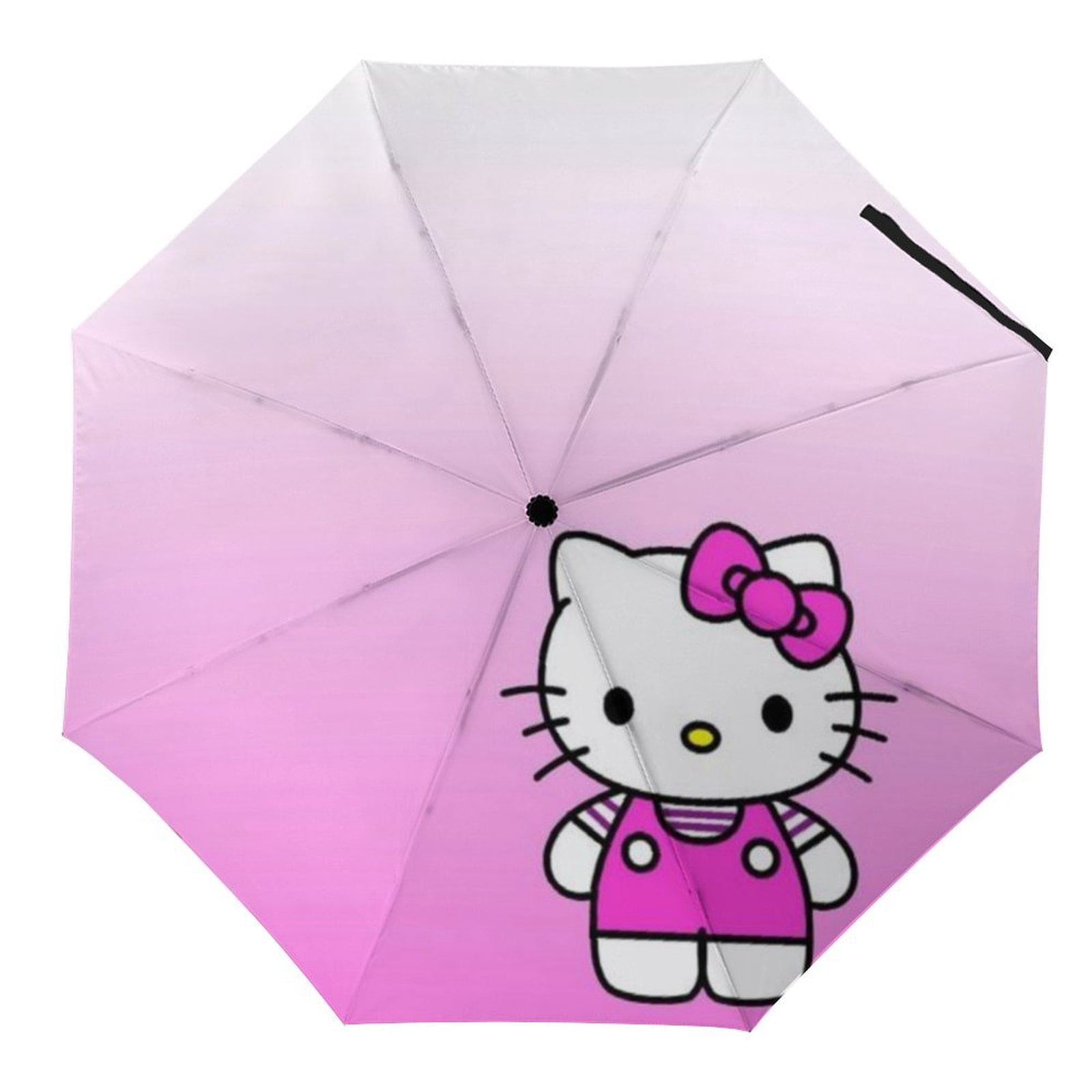 Hello Kitty 3 Fold Umbrella Automatic Open-close Cartoon UV Resistant ...