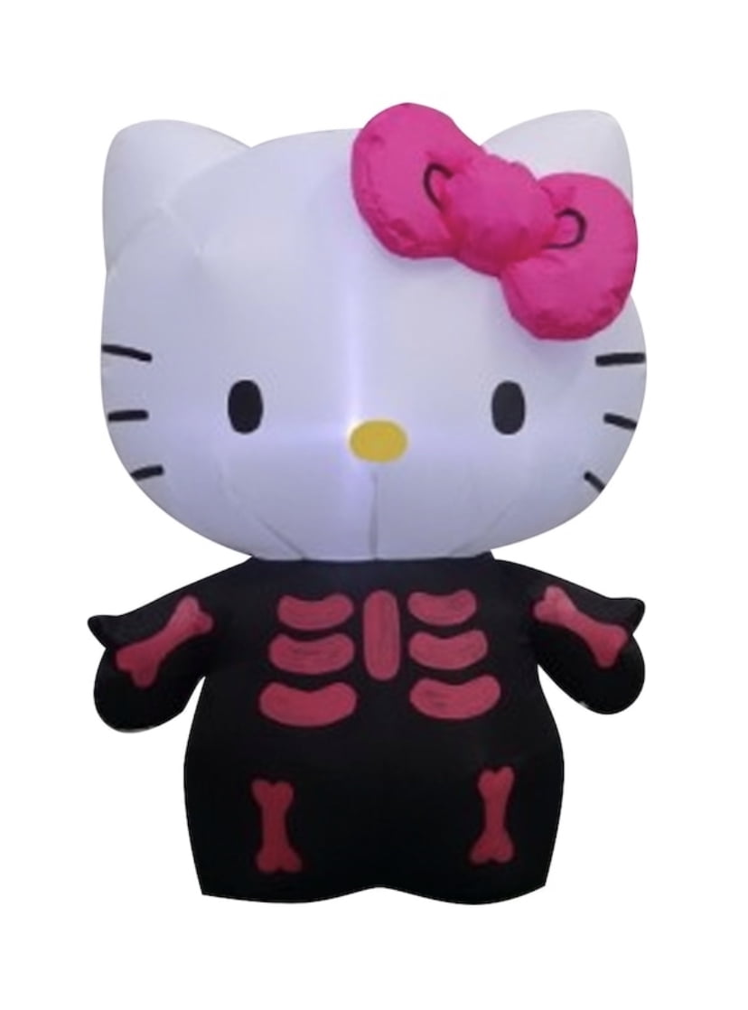 Hello Kitty 3-ft LED Hello Kitty in Skeleton Costume Inflatable ...