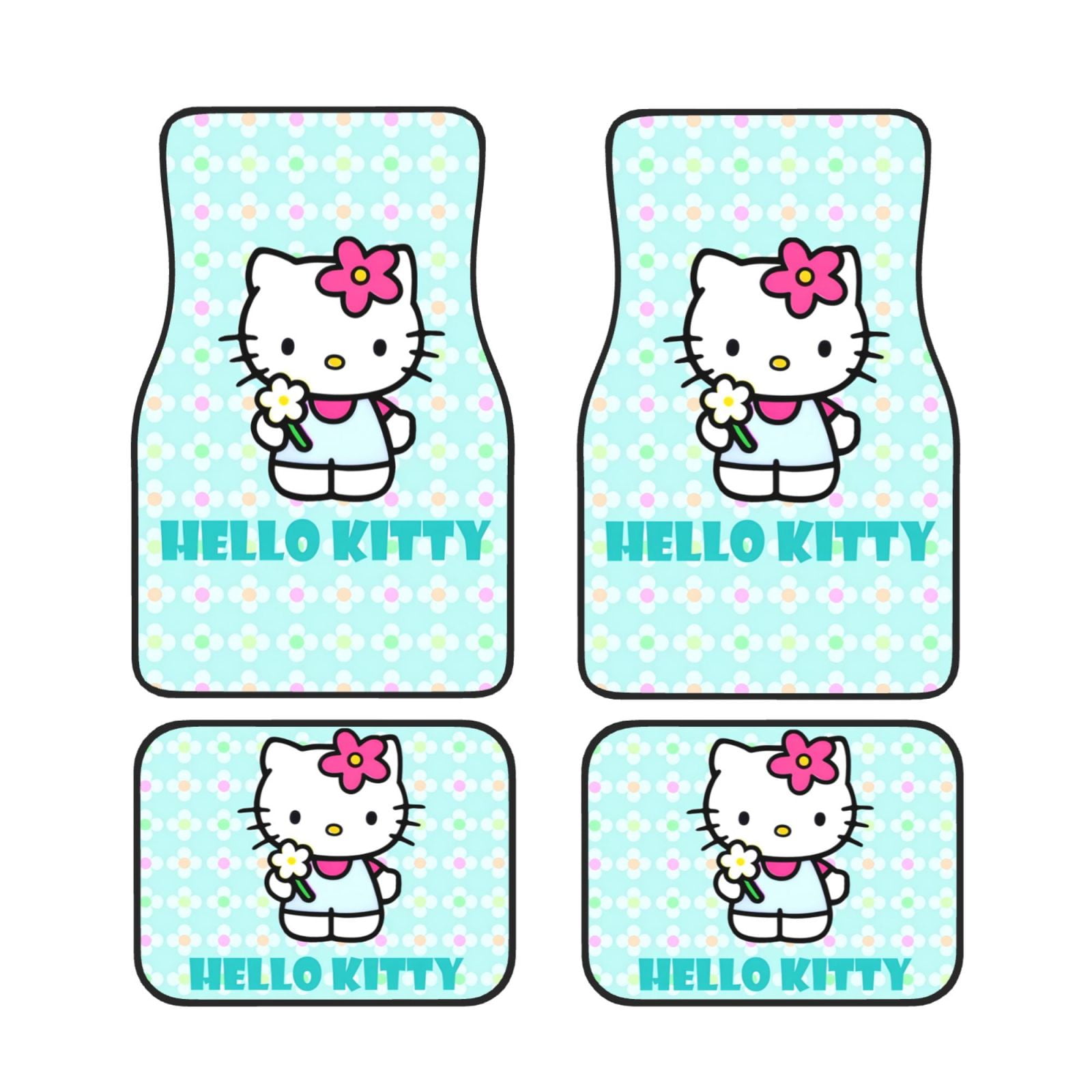 Hello Kitty(36) Car Floor Mats for Front and Rear Foot Pads Car ...