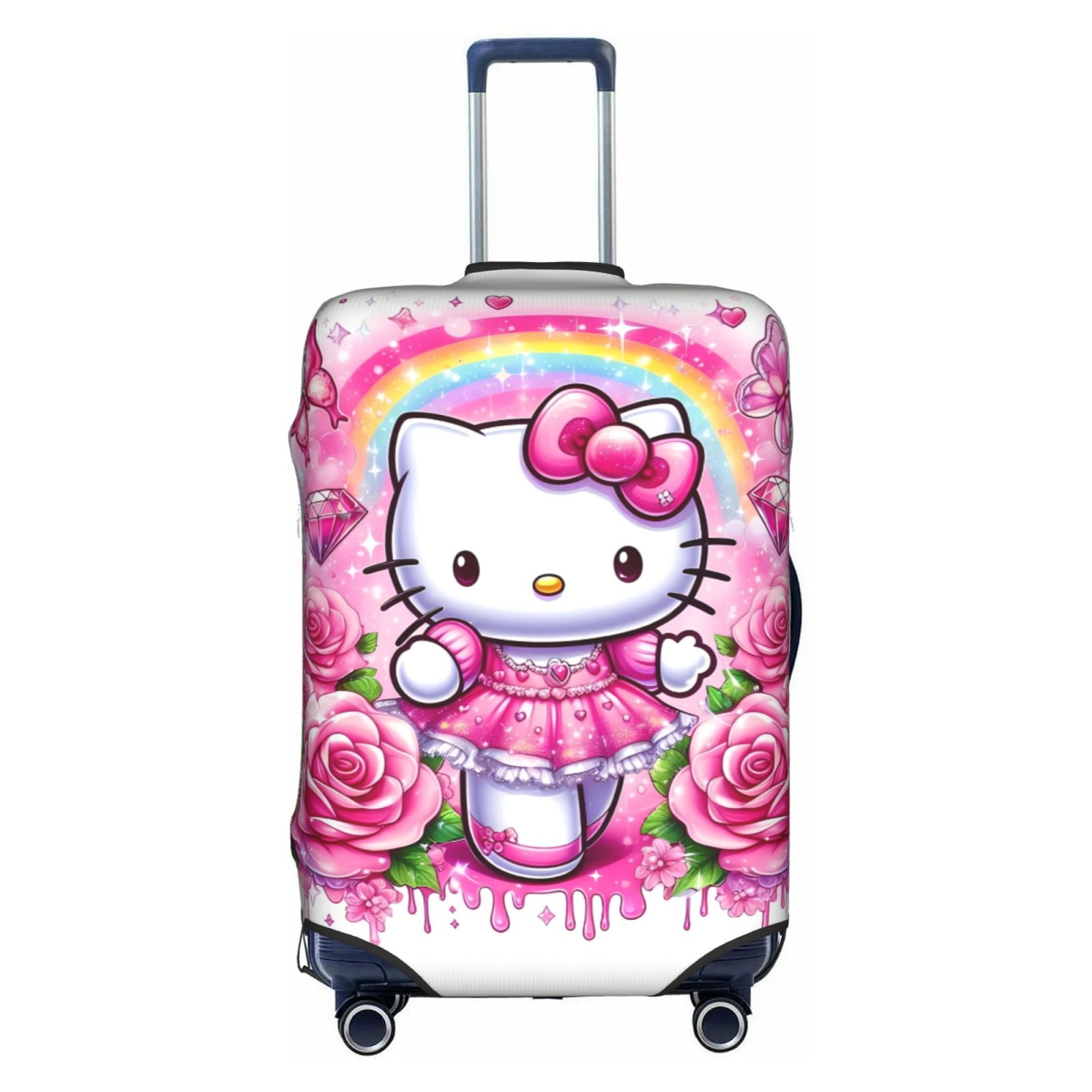 Hello Kitty(37)Travel Suitcase Protector Pink Cat Elastic Washable ...
