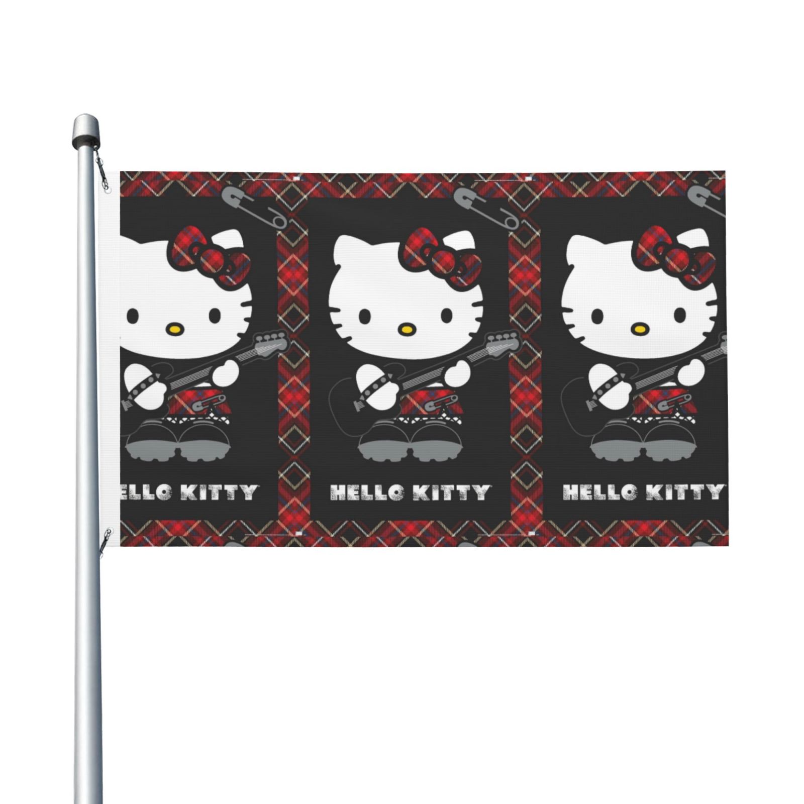 Hello Kitty 3x5ft Face Flag Fade Proof Holiday Fall Flag Outdoor Banner ...