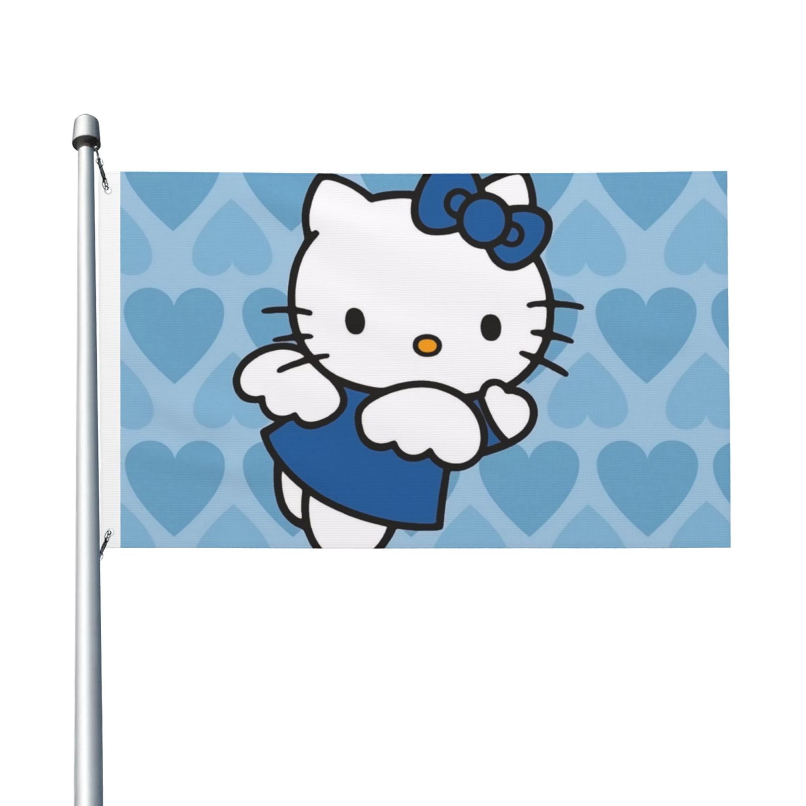 Hello Kitty 3x5ft Face Flag Fade Proof Holiday Fall Flag Outdoor Banner ...