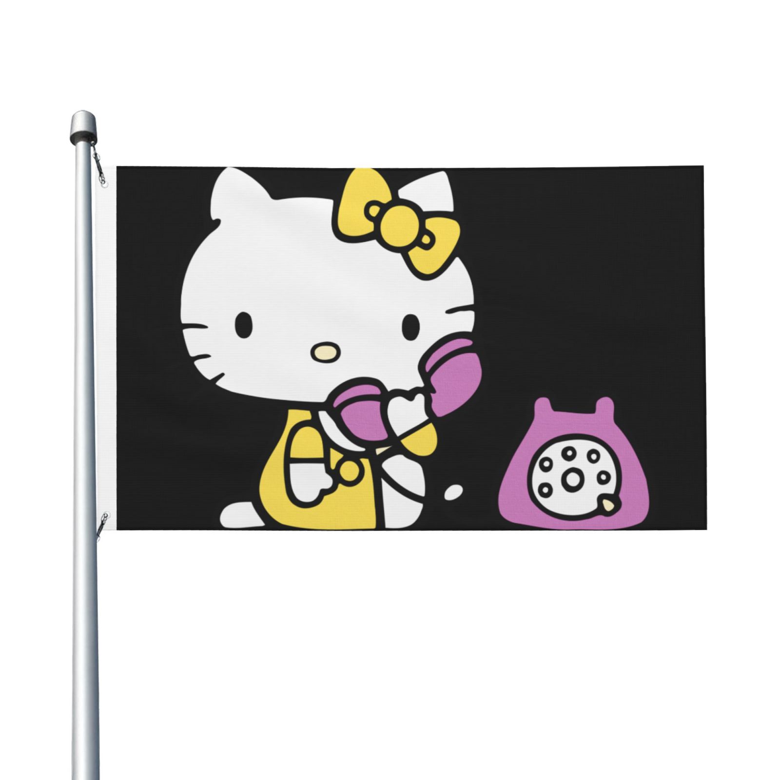 Hello Kitty 3x5ft Face Flag Fade Proof Holiday Fall Flag Outdoor Banner ...
