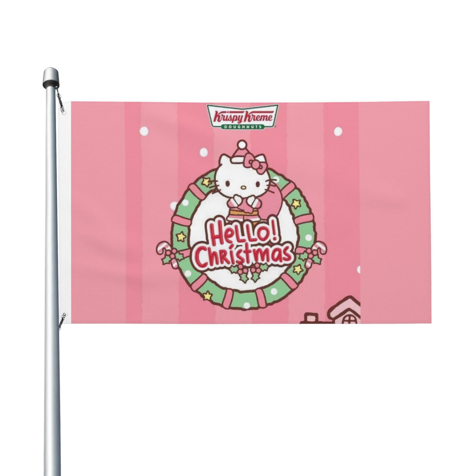 Hello Kitty 3x5ft Face Flag Fade Proof Holiday Fall Flag Outdoor Banner ...
