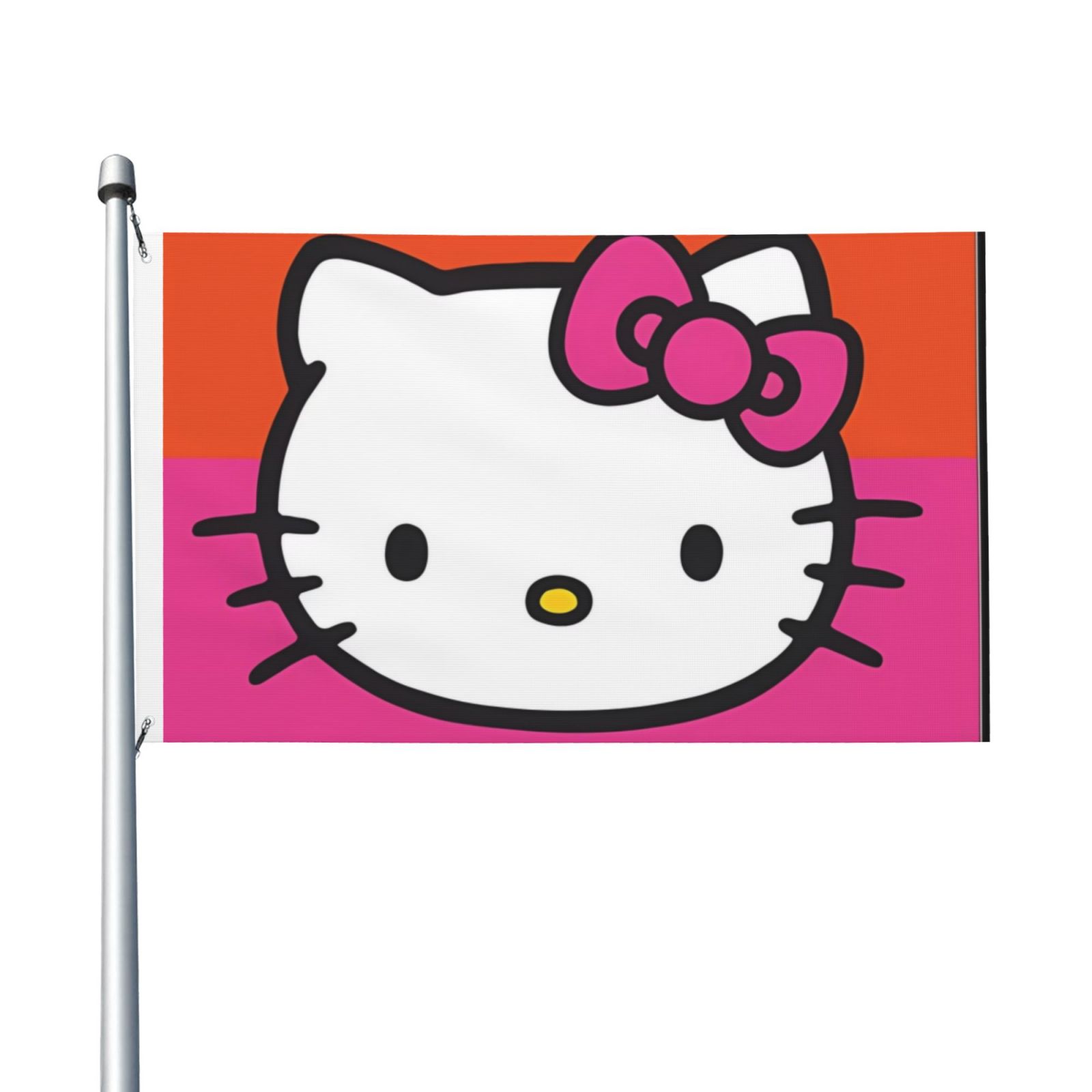 Hello Kitty 3x5ft Face Flag Fade Proof Holiday Fall Flag Outdoor Banner ...