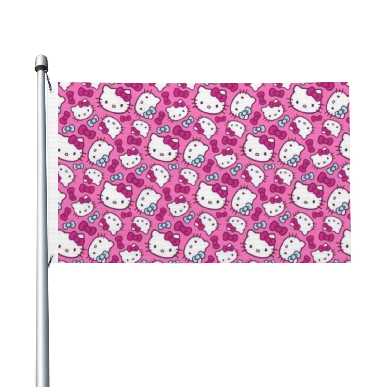 Hello Kitty 3x5ft Face Flag Fade Proof Holiday Fall Flag Outdoor Banner ...
