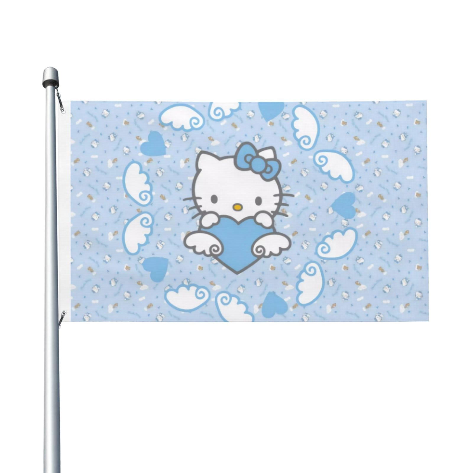 Hello Kitty 3x5ft Face Flag Fade Proof Holiday Fall Flag Outdoor Banner ...