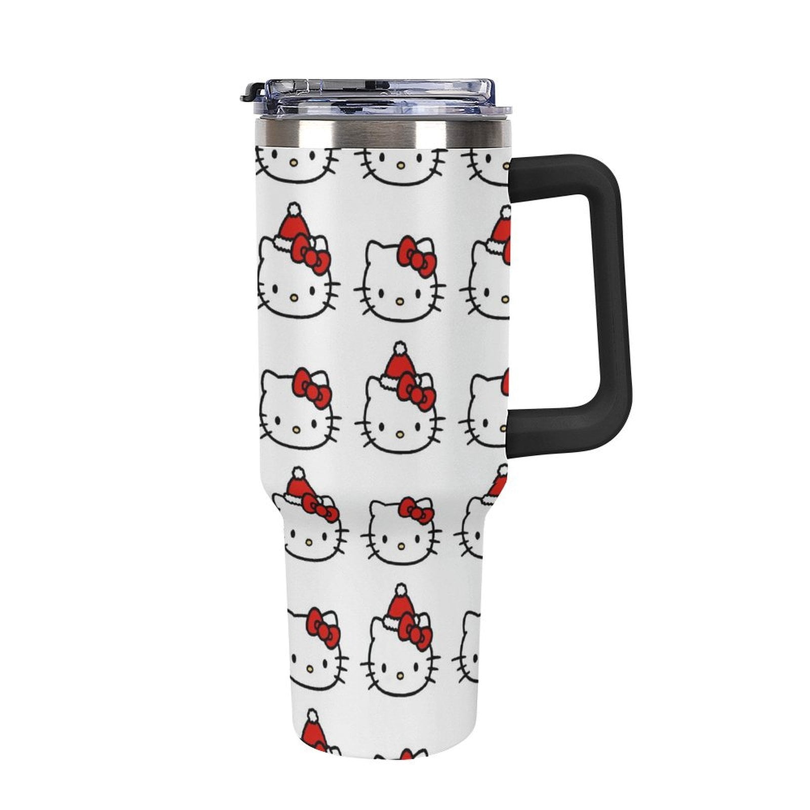 Hello Kitty 40oz Tumbler with Handle, 2-in-1 Straw And Sip Lid ...