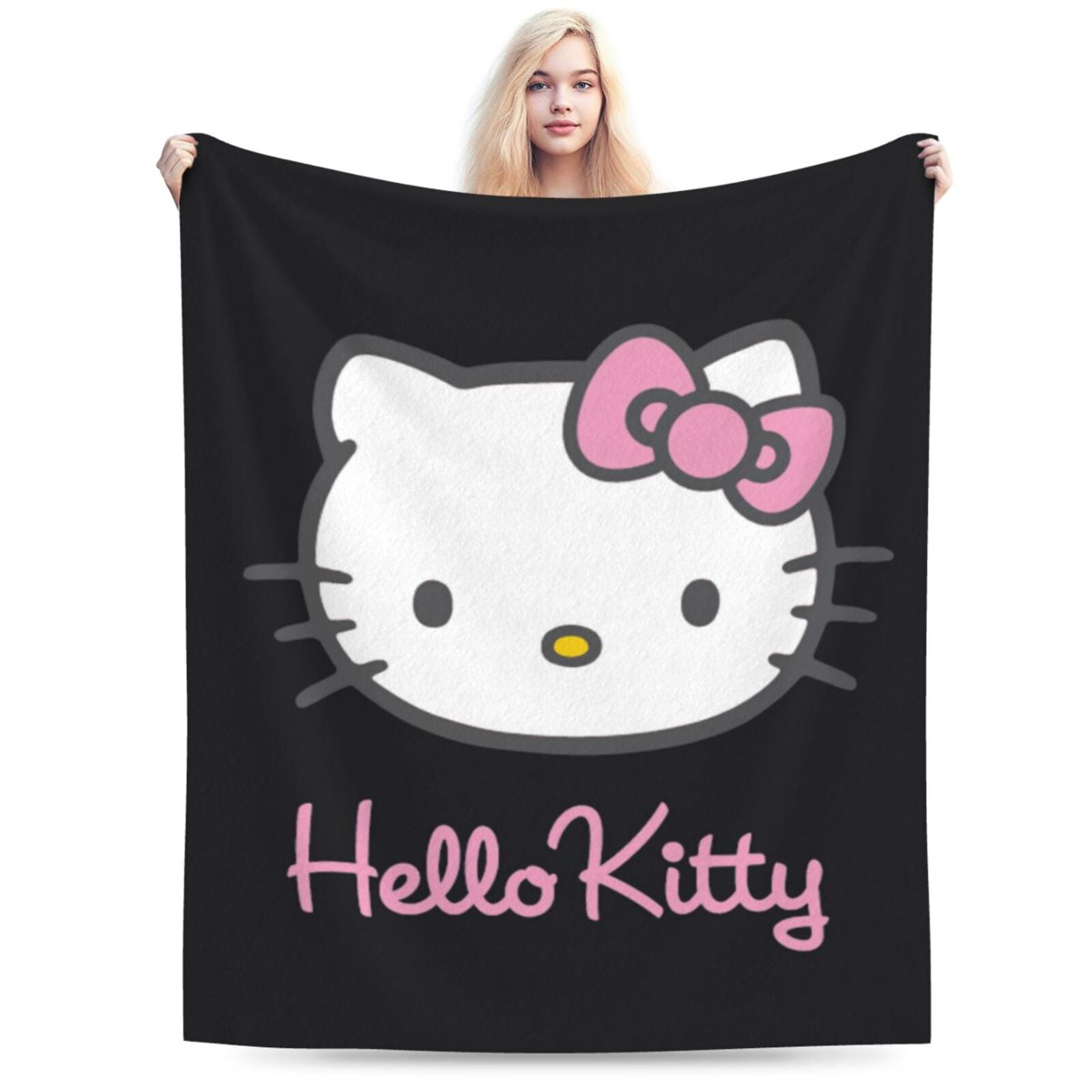 Hello Kitty(48) Throw Blanket 60"x50" Super Soft Flannel Fuzzy Sherpa ...