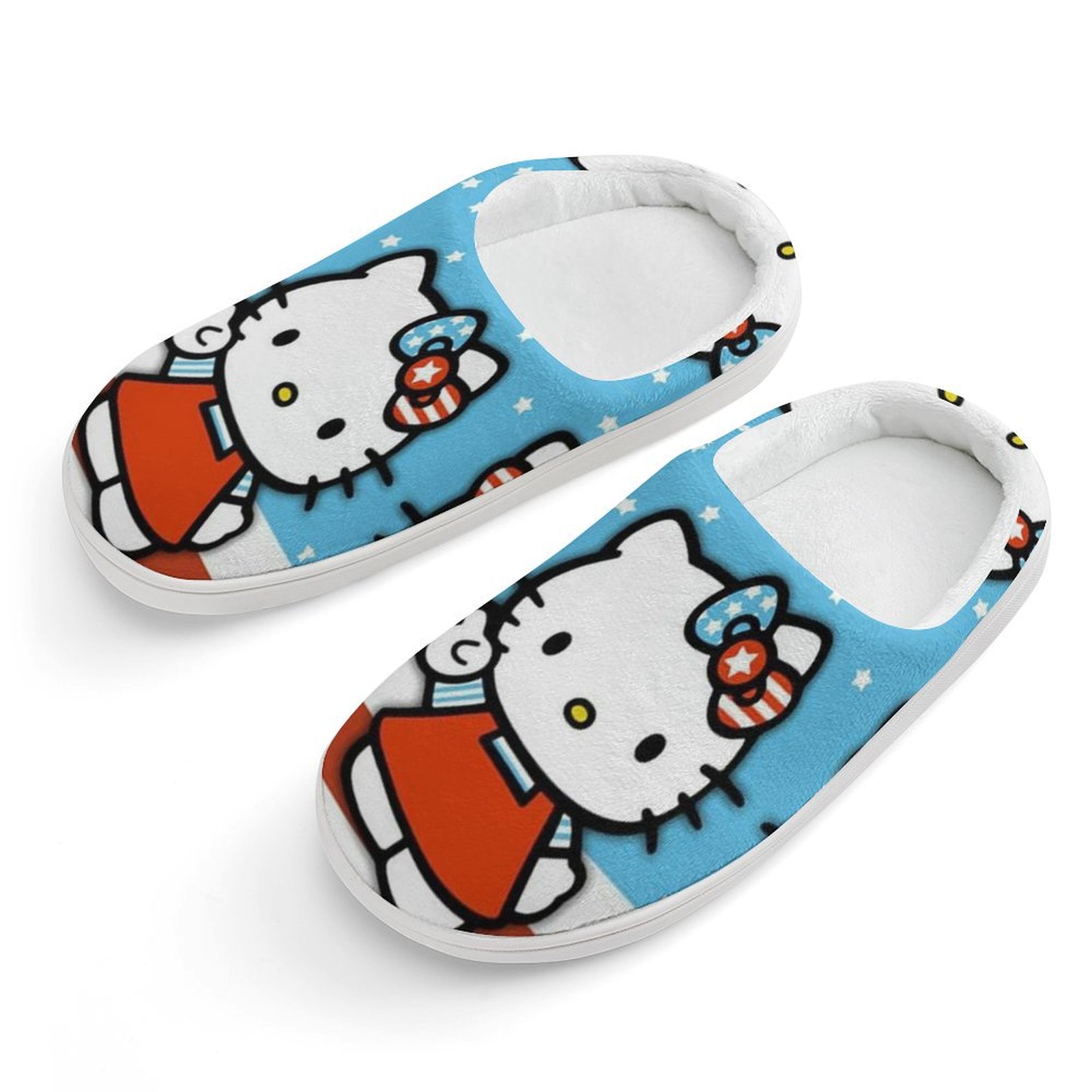 Hello Kitty 4th Slippers for Girls Boys, Cute Soft Plush Anti-slip ...