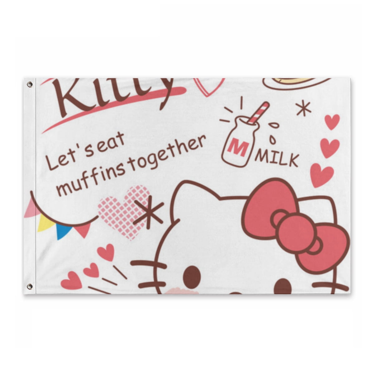 Hello Kitty 4x6FT- Single layer Flag Multi-size Banner Indoor Outdoor ...