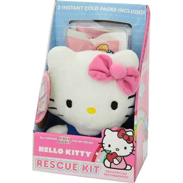 Hello Kitty 6" Plush First Aid Rescue Kit 73 pcs Red Bow x 1 - Walmart.com