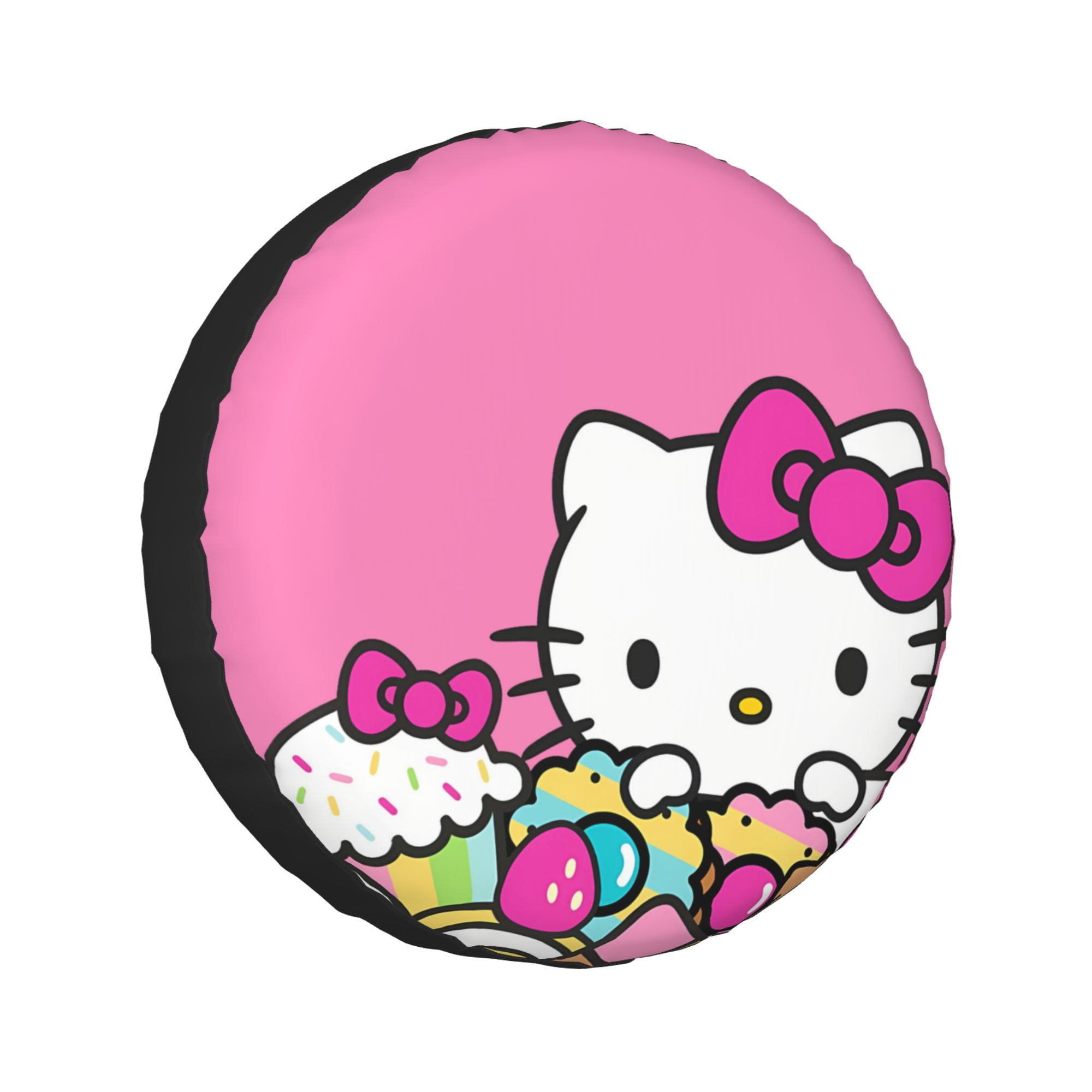 Hello Kitty(61) Spare Tire Cover,Universal Wheel Tire Cover 14 15 16 17 ...