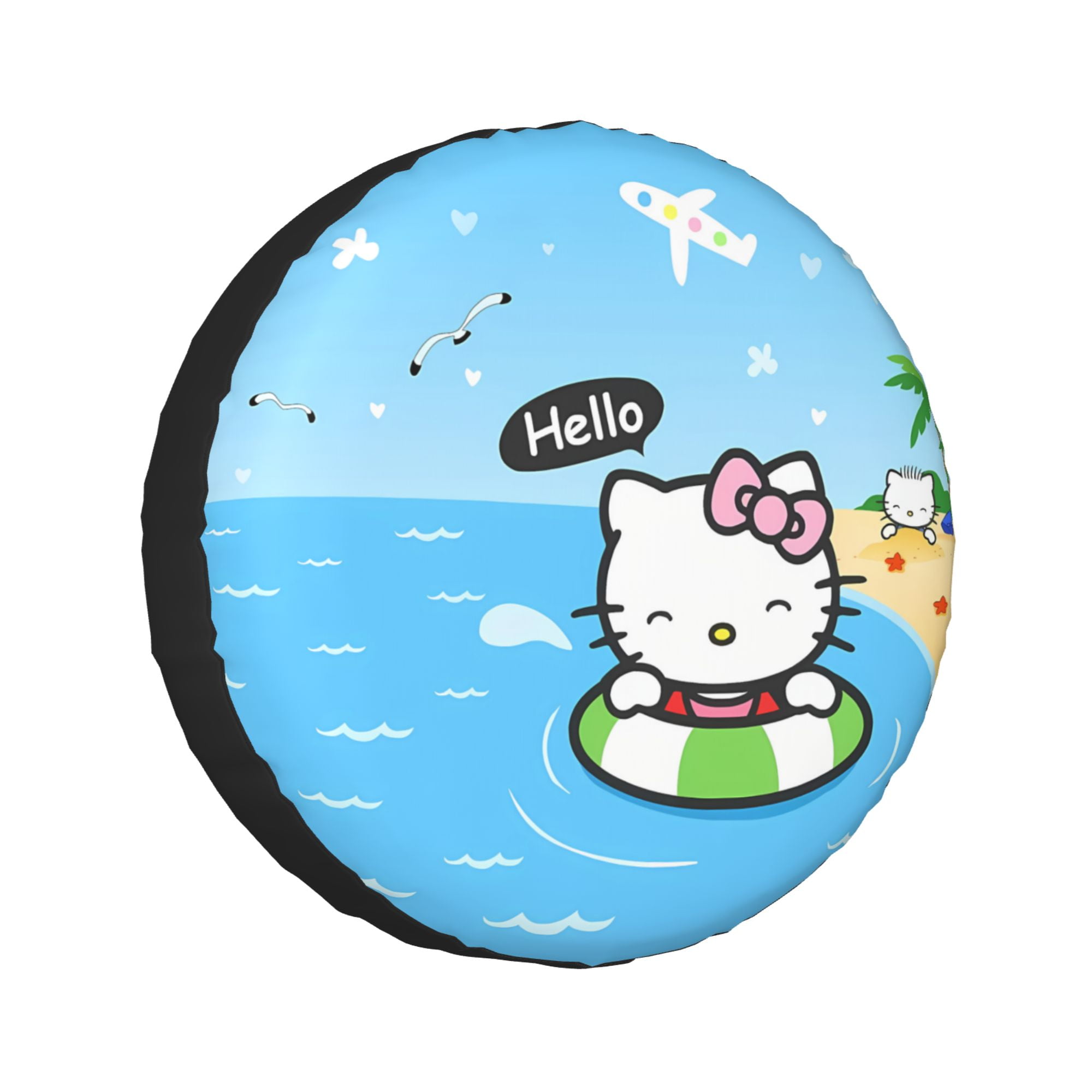 Hello Kitty(77) Spare Tire Cover,Universal Wheel Tire Cover 14 15 16 17 ...