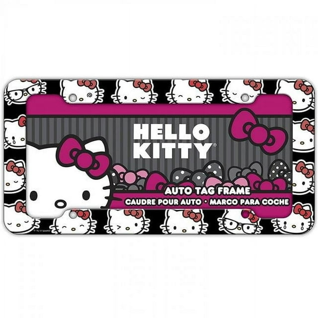 Sanrio Hello Kitty 815381 Character License Plate Frame - Car Accessory ...