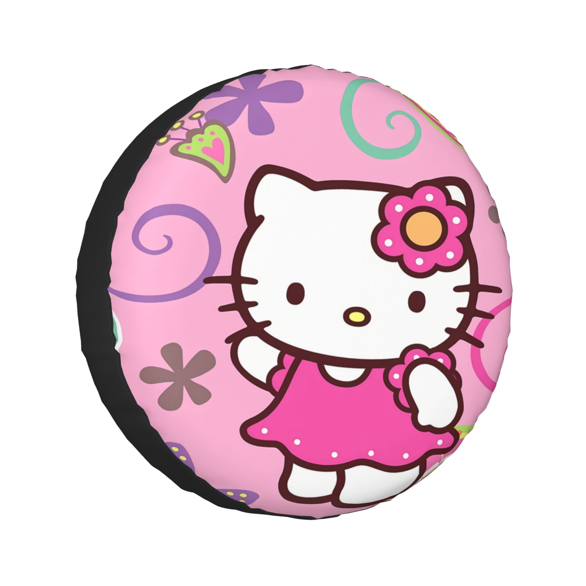 Hello Kitty(82) Spare Tire Cover,Universal Wheel Tire Cover 14 15 16 17 ...