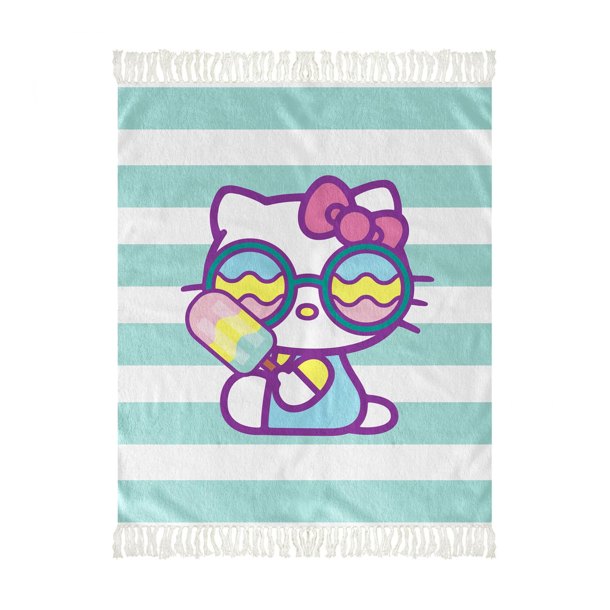 Hello Kitty 835942 50 x 60 in. Holding Popsicle Beach Throw with ...