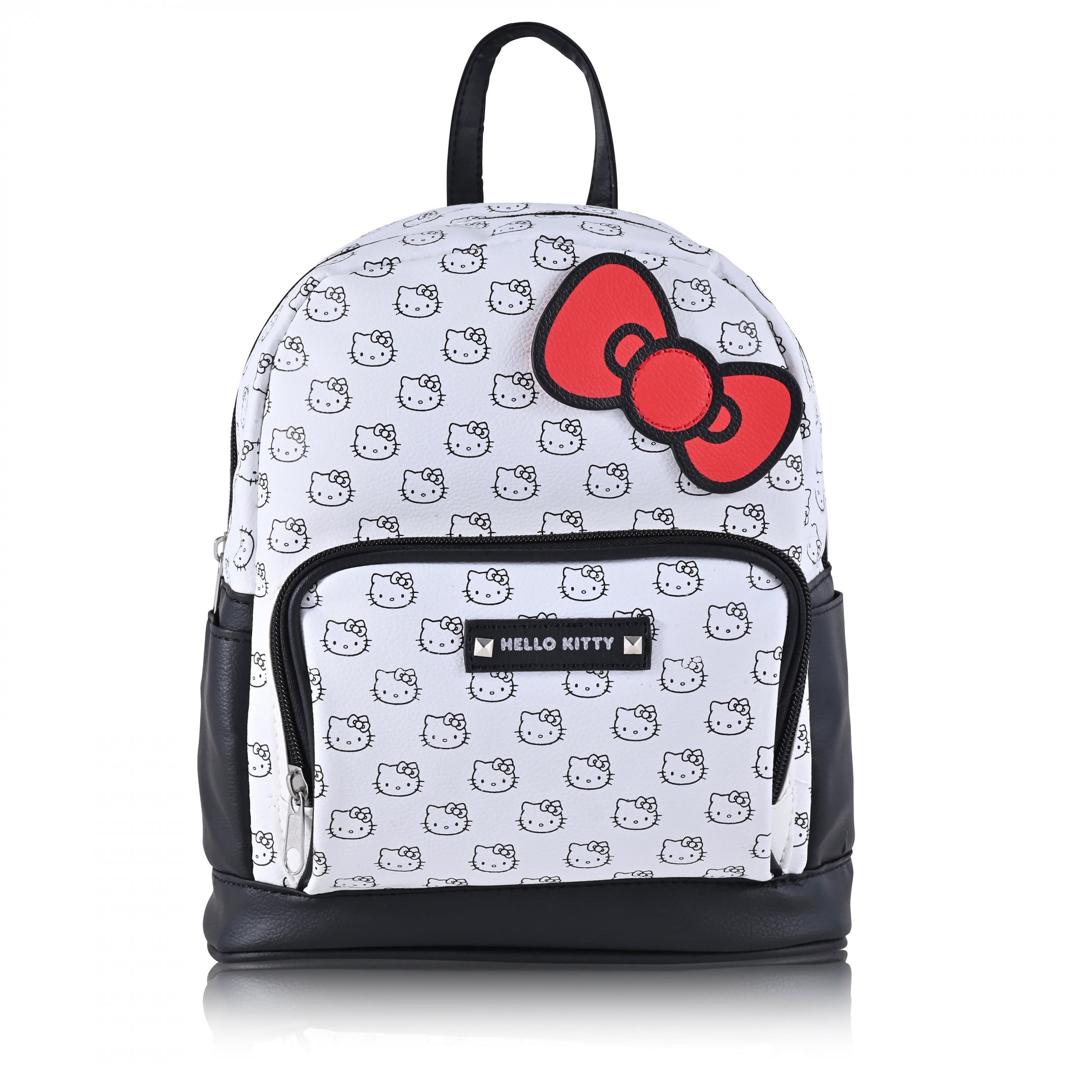 Mini Backpack Deluxe - Hello Kitty - White Patten Face 10" - Walmart.com