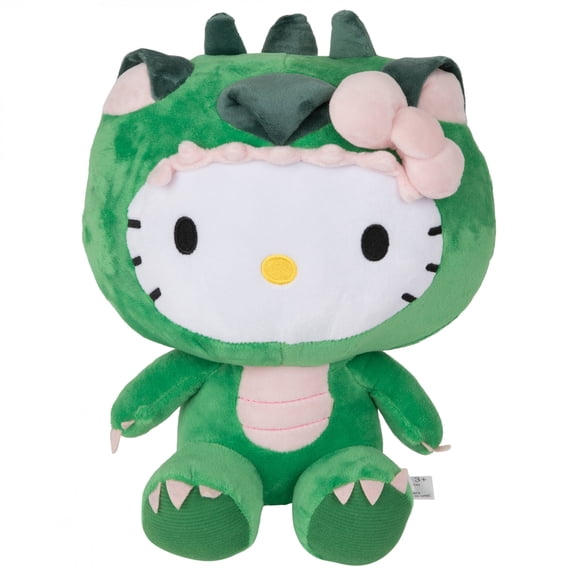 Hello Kitty Dinosaur 12-inch Plush Figurine in Green, 862915 Plushies ...
