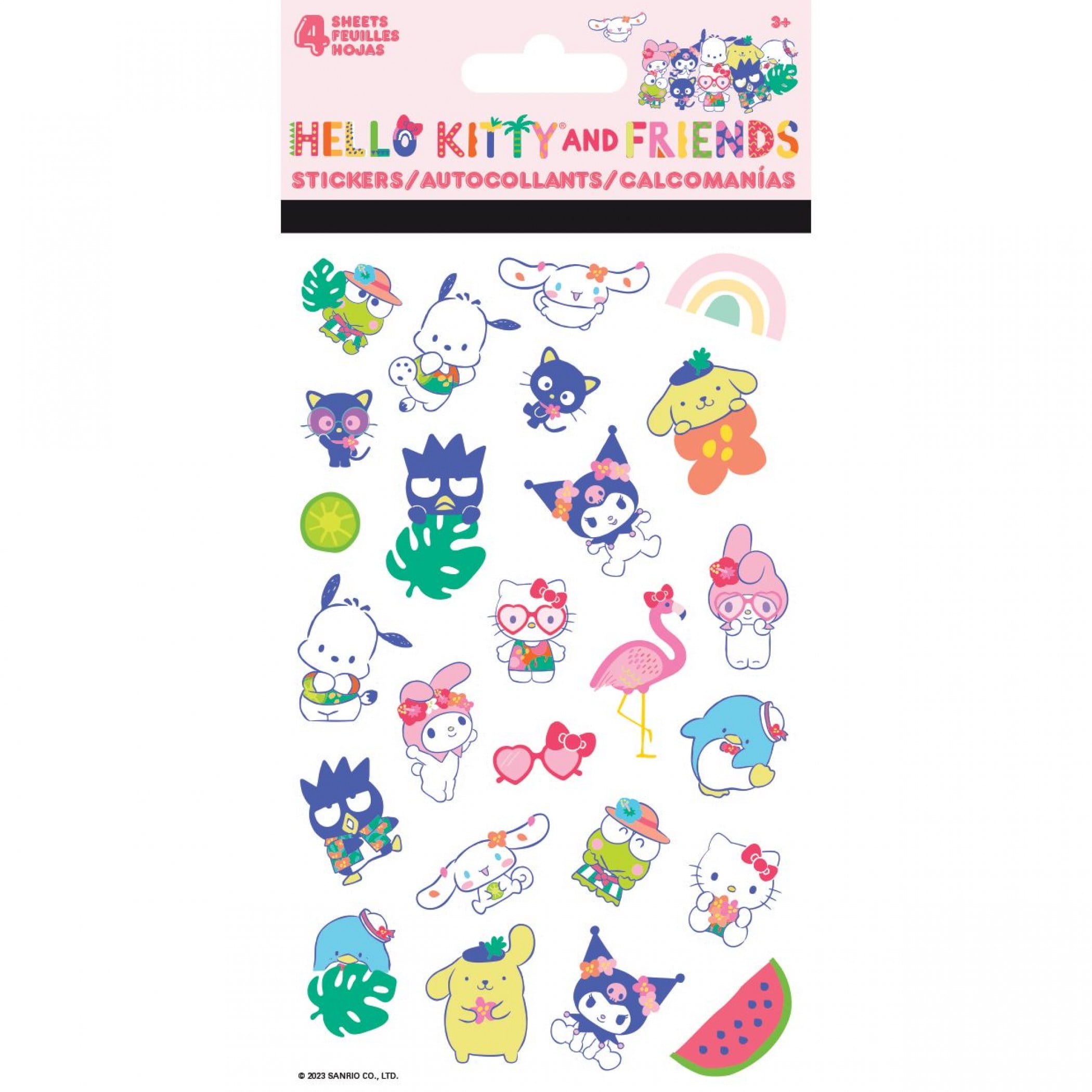 Hello Kitty 866511 Hello Kitty & Friends Sanrio Tropical Summer Sticker ...