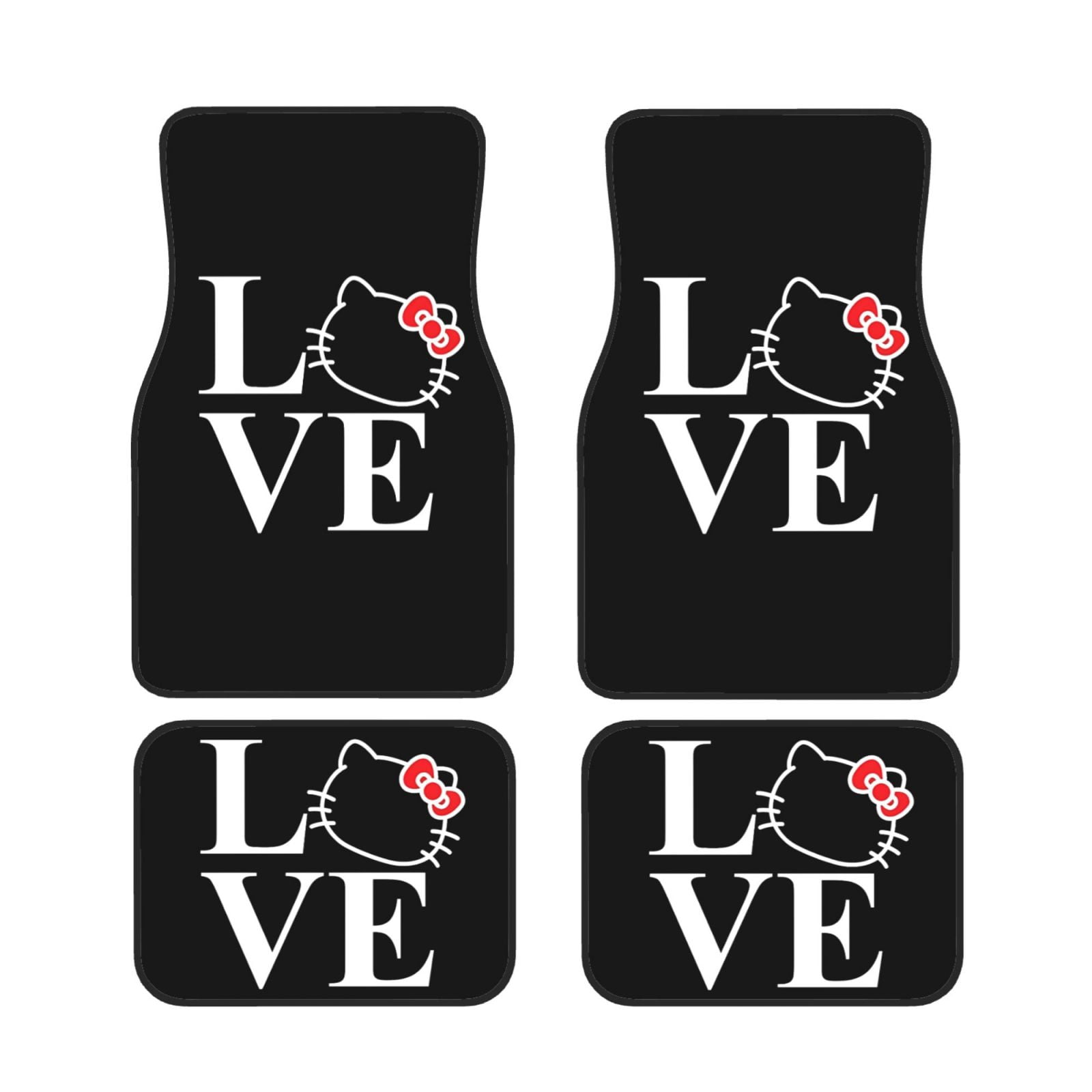 Hello Kitty(87) Car Floor Mats Universal SUV Front Rear Floor Foot Mats ...