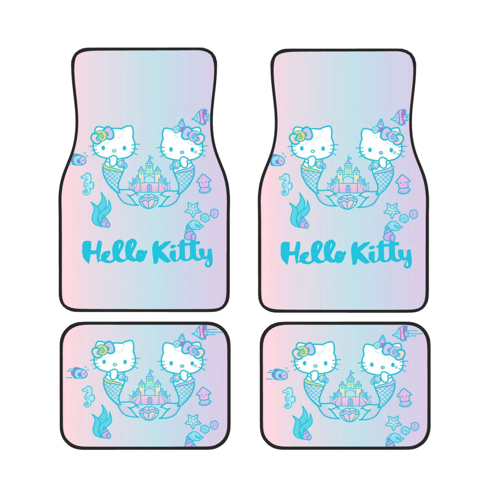 Hello Kitty(89) Car Floor Mats for Front and Rear Foot Pads Car ...