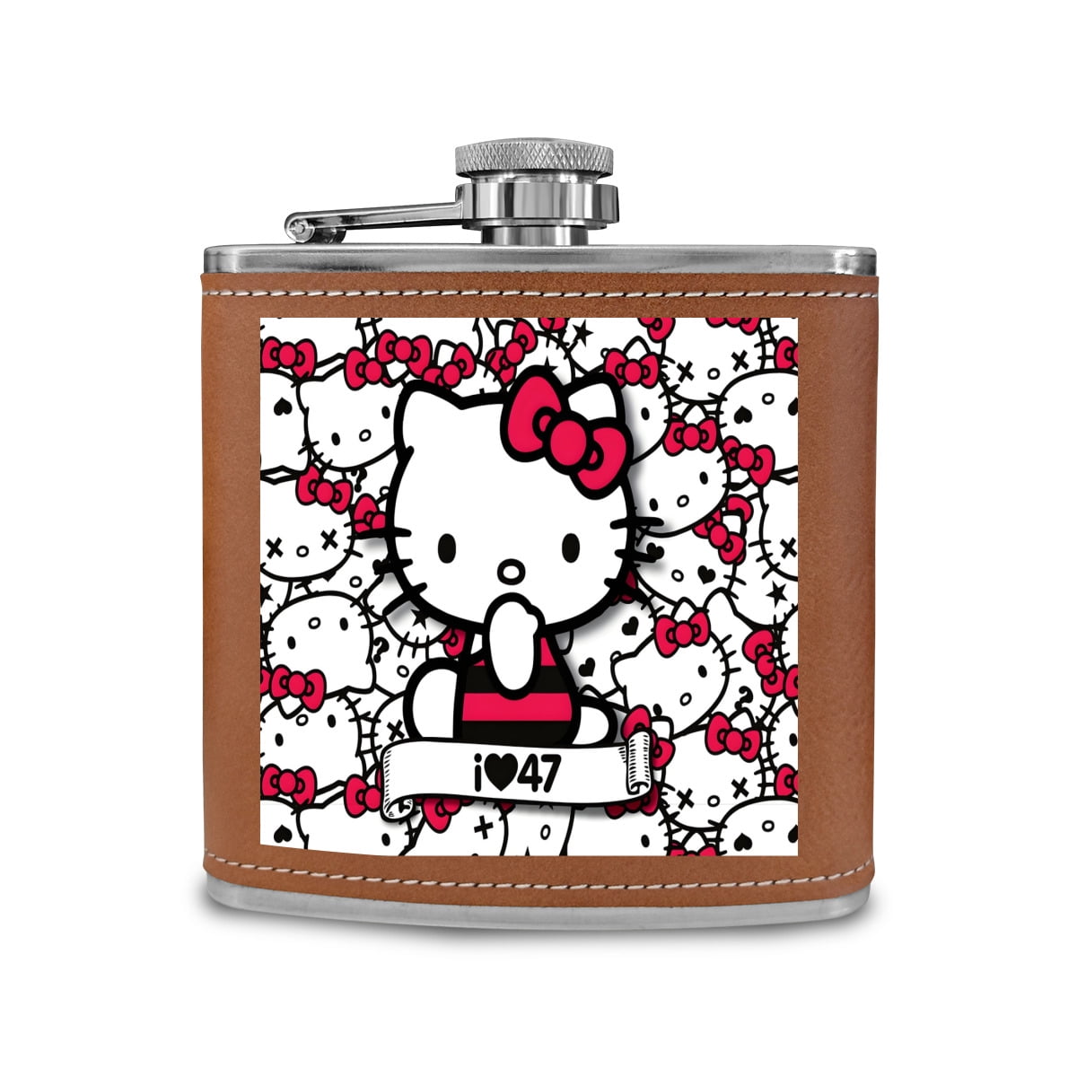 Hello Kitty (9) Stainless Steel Small Water Bottle Portable Hip Flask ...
