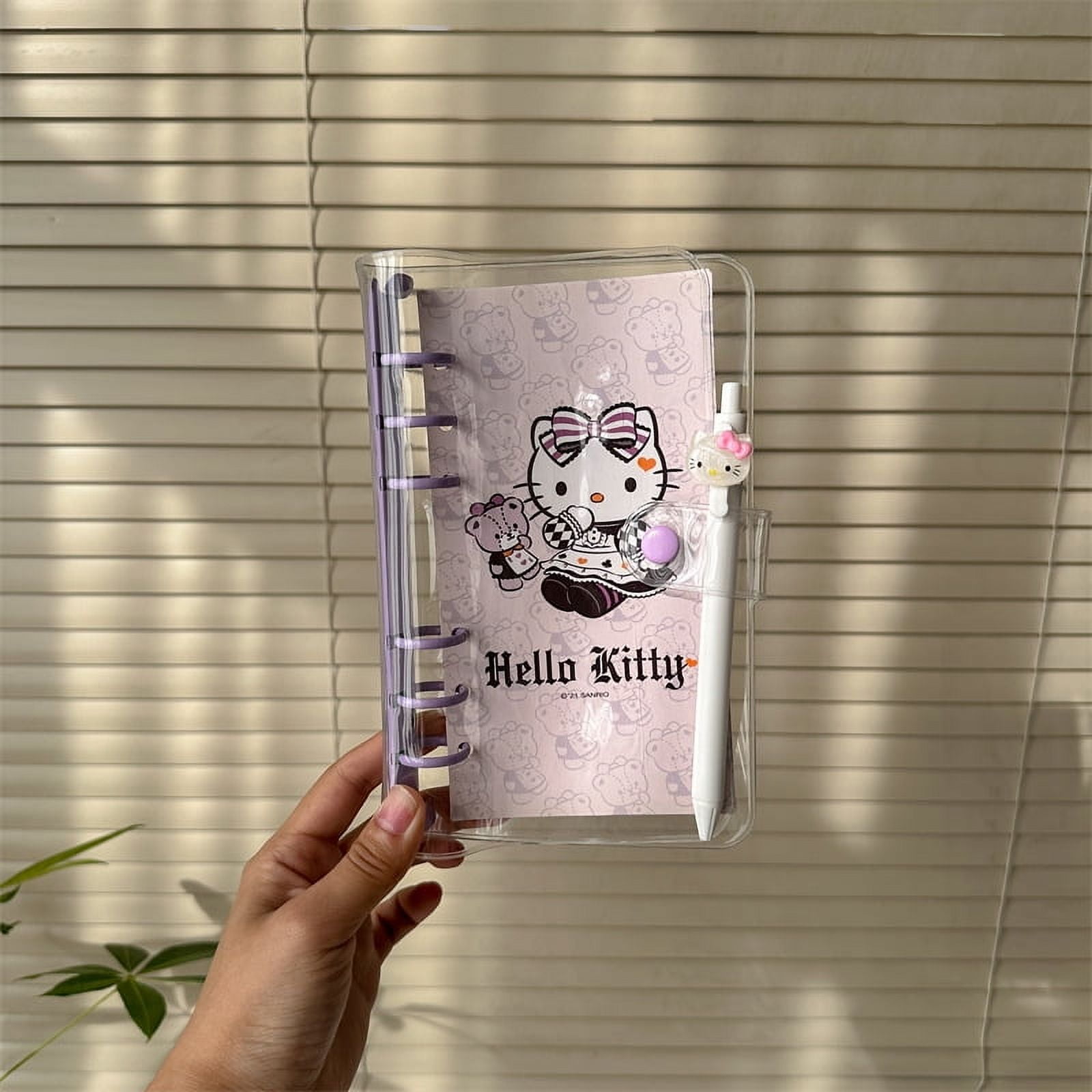 Hello Kitty A6 Loose-Leaf Book Give 45sheet Lattice Inner Page And Pen ...