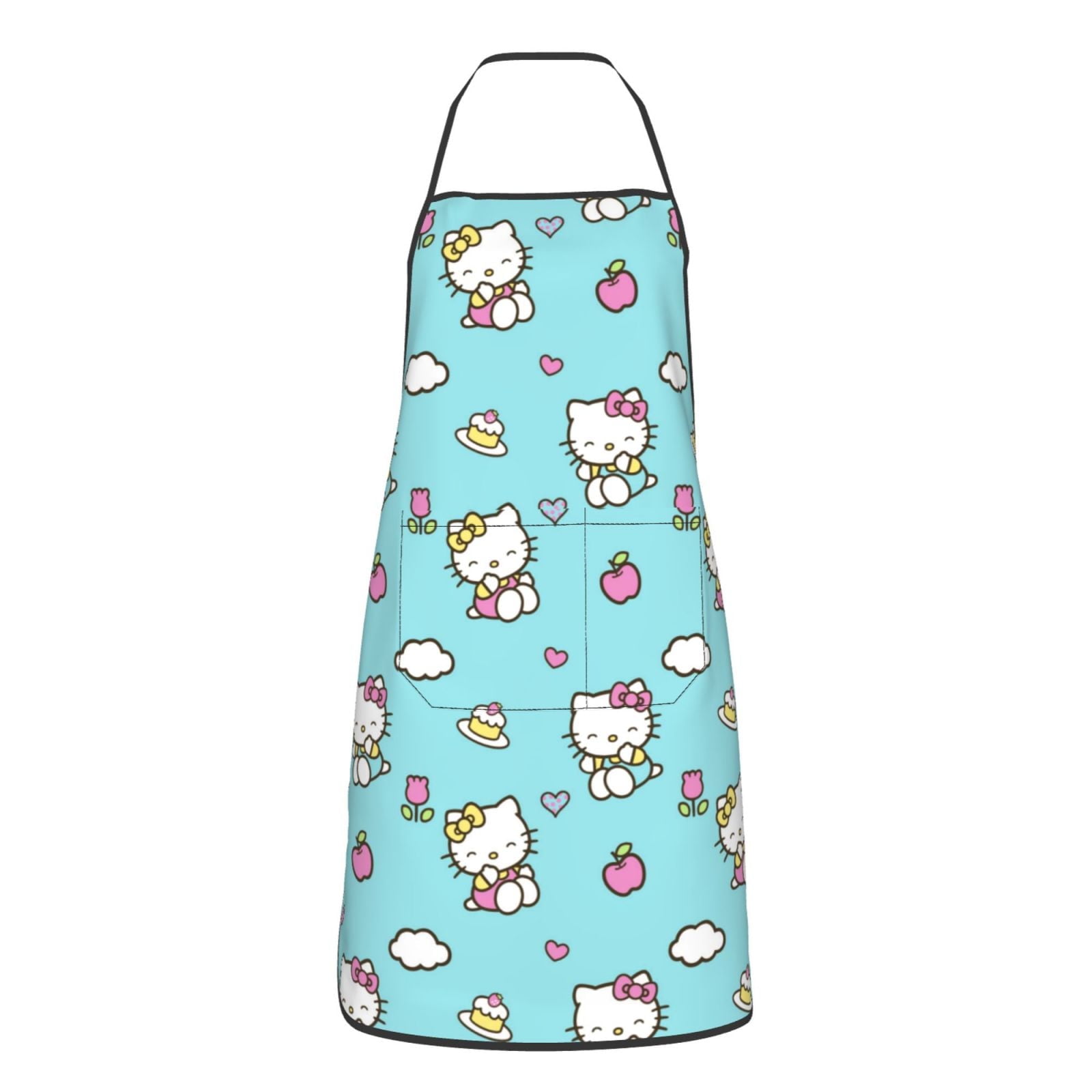 Hello Kitty Adjustable Bib Aprons, Waterdrop Resistant Apron with 2 ...