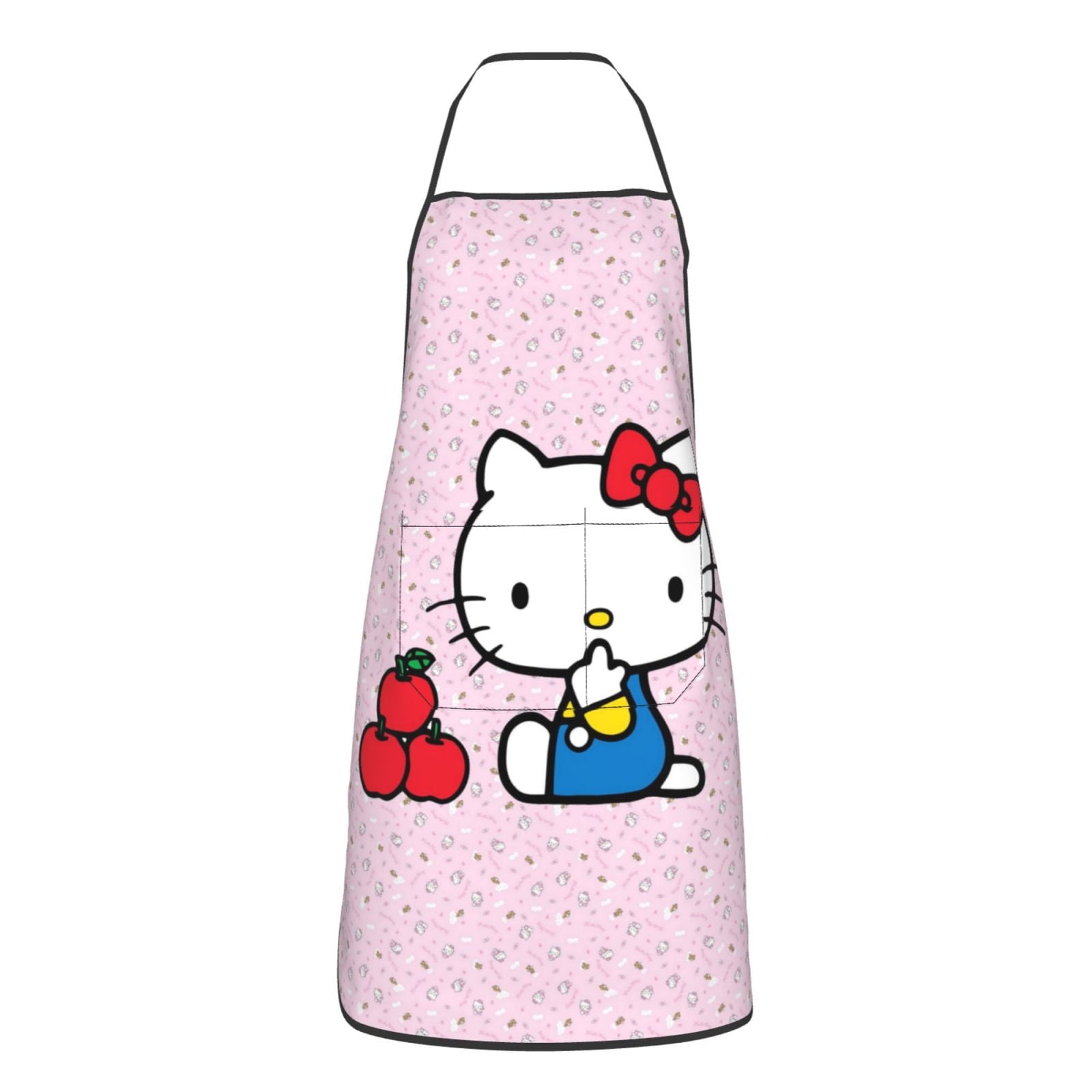 Hello Kitty Adjustable Bib Aprons, Waterdrop Resistant Apron with 2 ...
