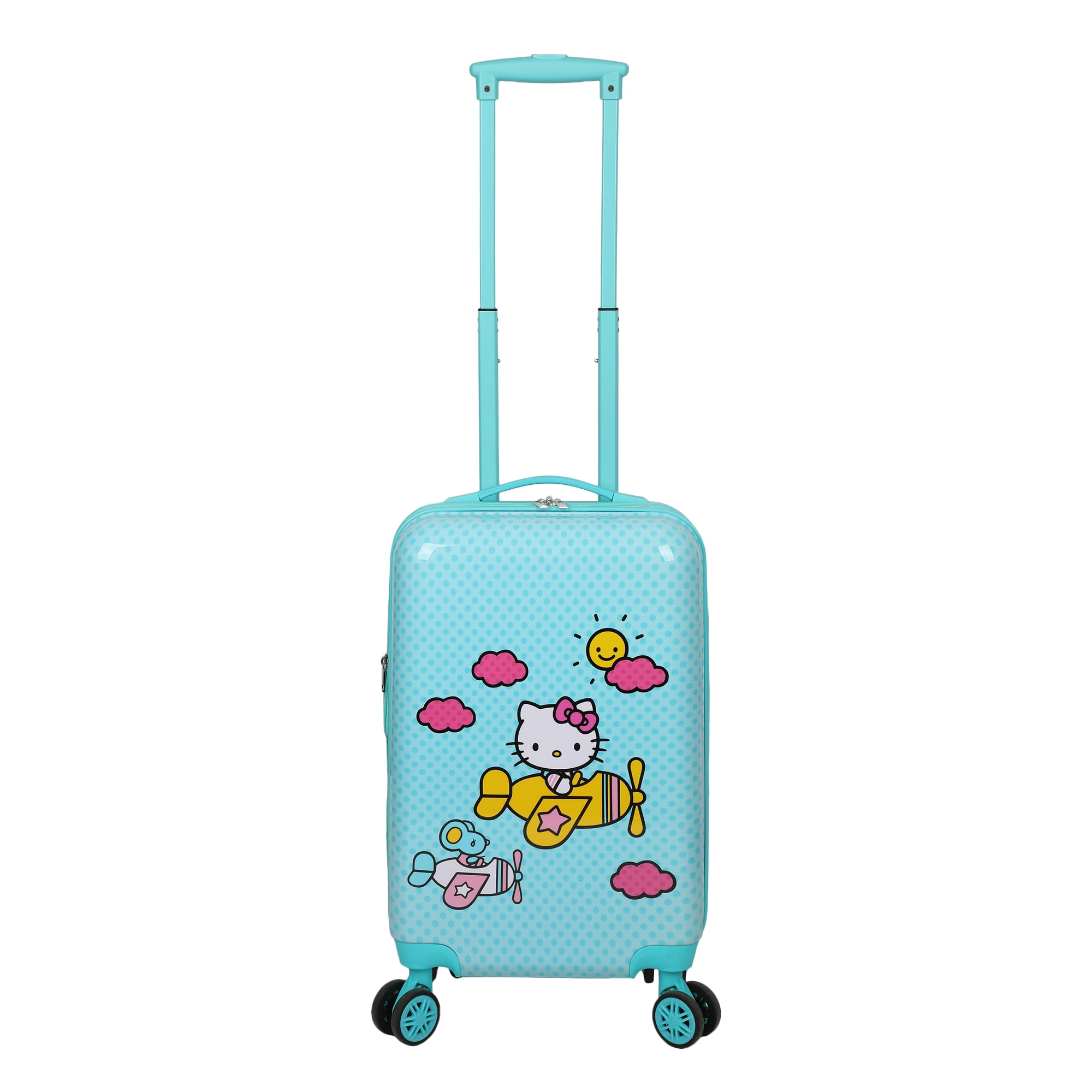 Hello Kitty Airplane 20" Carry-On Luggage With Wheels And Retractable ...