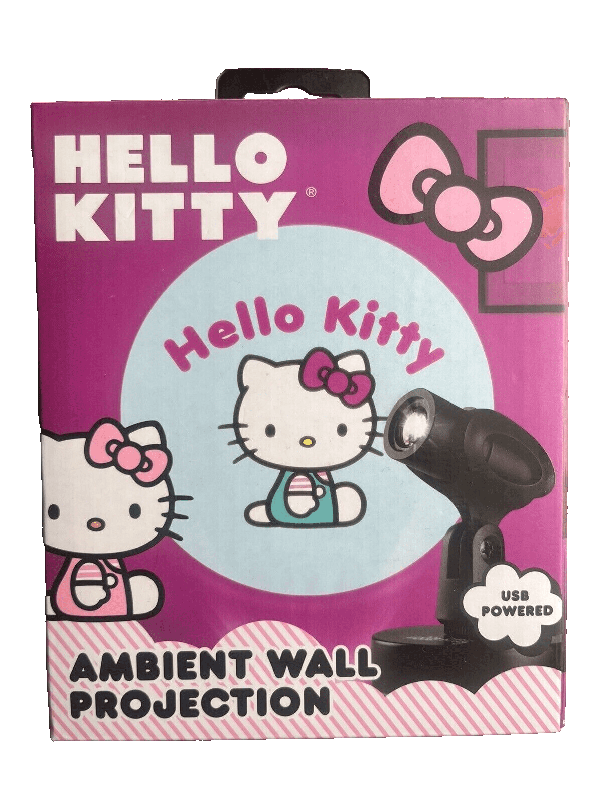 Hello Kitty Ambient Wall Projection USB Powered. Cute. Red Bow, Flower ...