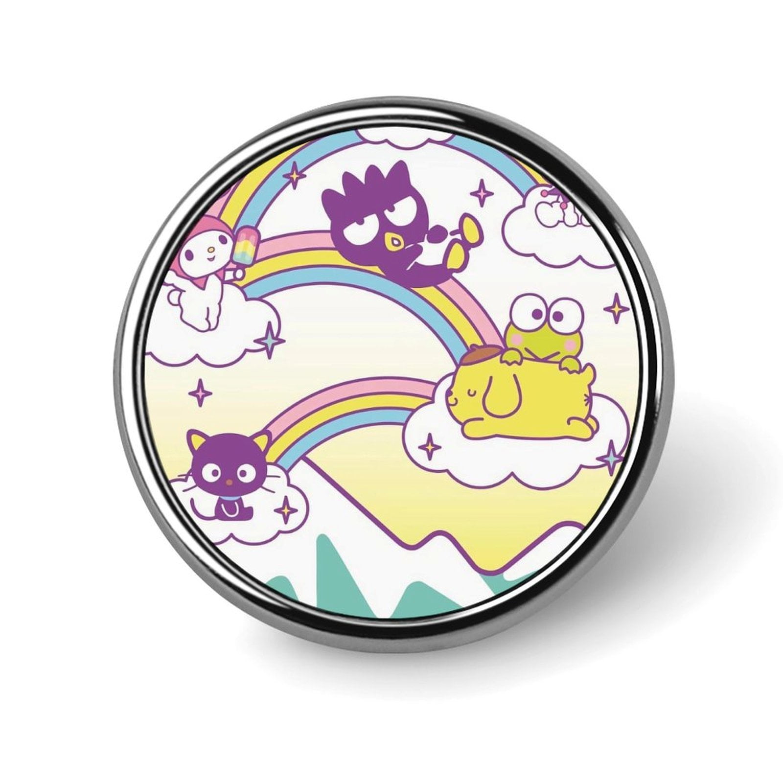 Hello Kitty And Friends Glow-In-The-Dark DIY Round Badge Aluminum Alloy ...