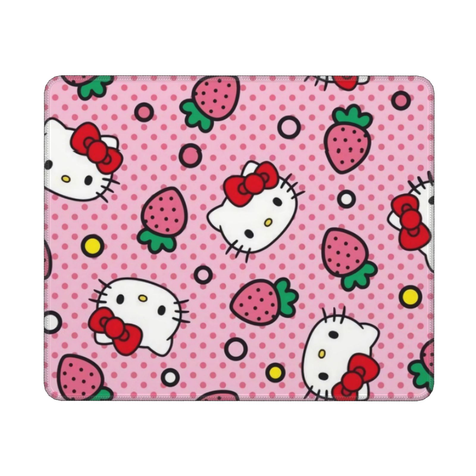 Hello Kitty And Strawberry Mouse Pad,Extended Contour Mouse Mat for ...
