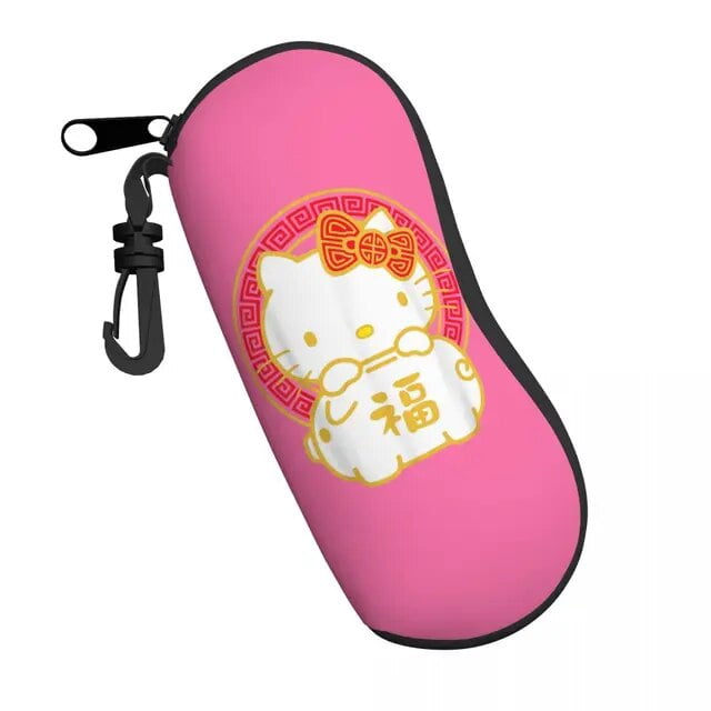 Hello Kitty And Tiny Chum Glasses Case Student Box Eyeglasses Storage ...