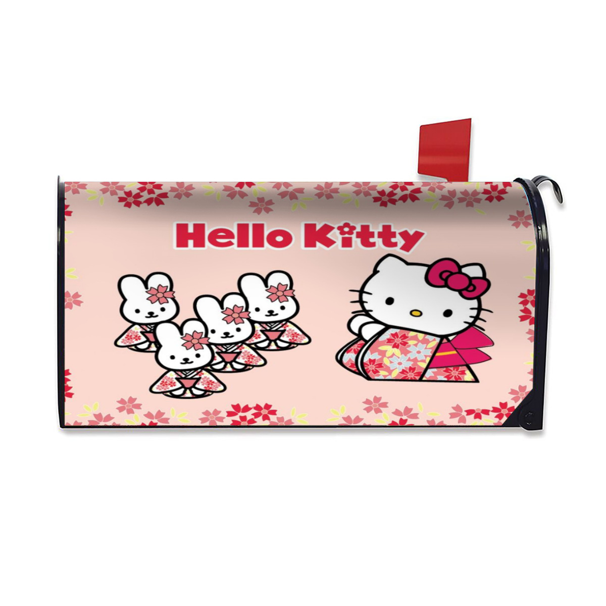 Hello Kitty Animation mailbox cover both sides customized, personalized ...