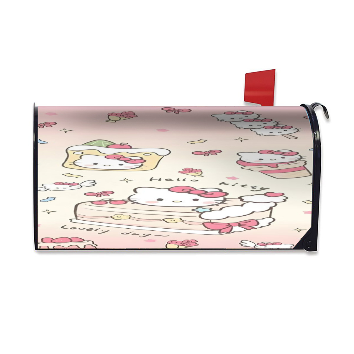 Hello Kitty Animation mailbox cover both sides customized, personalized ...