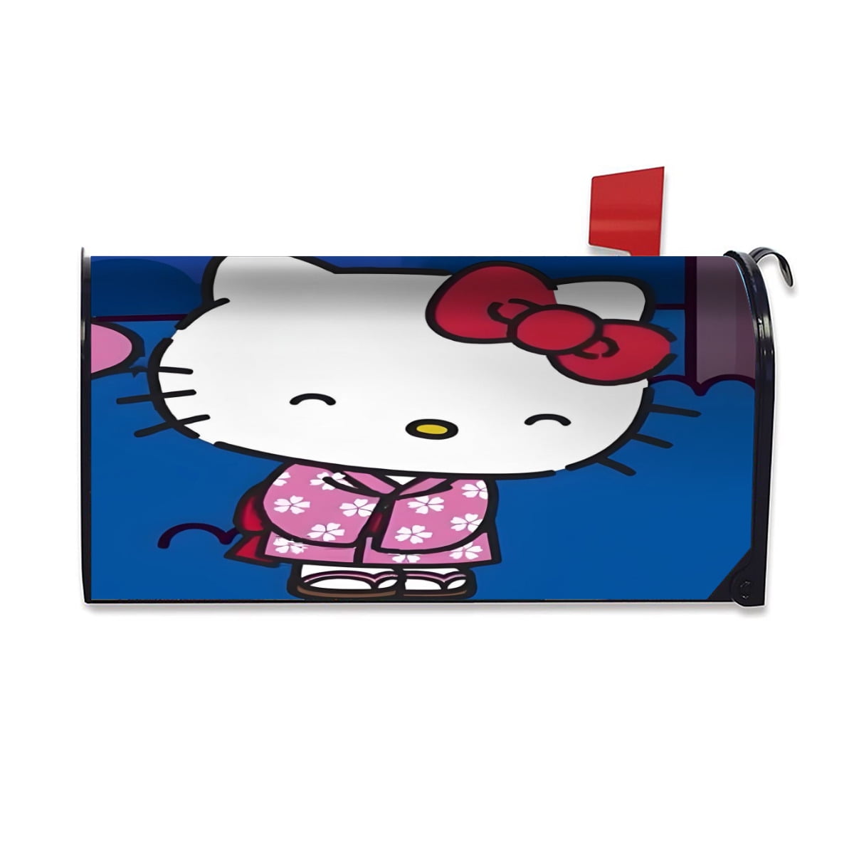 Hello Kitty Animation mailbox cover both sides customized, personalized ...