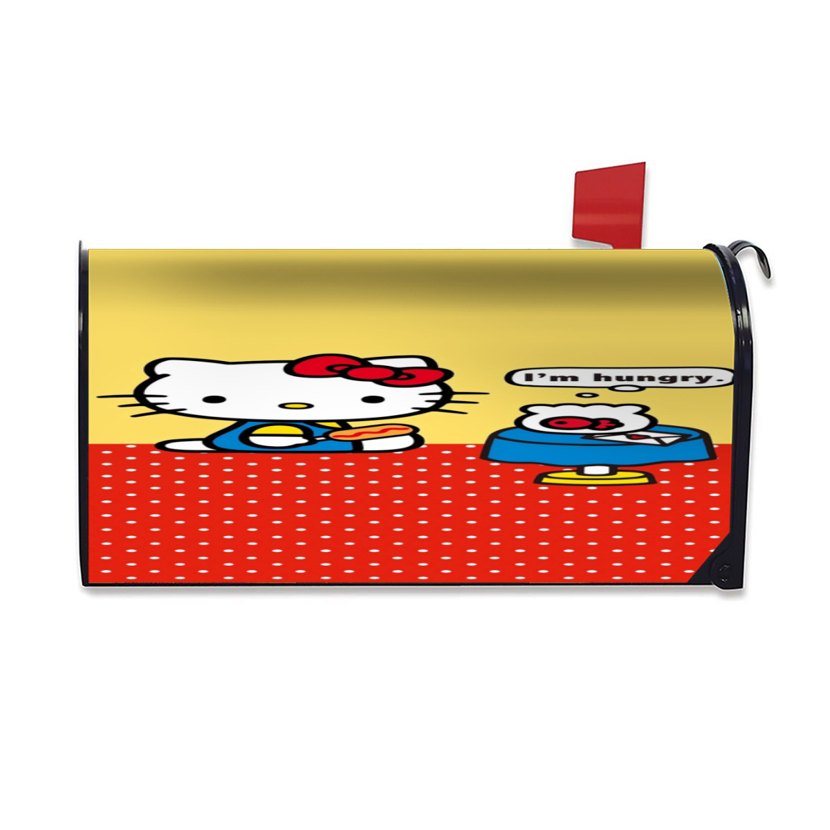 Hello Kitty Animation mailbox cover both sides customized, personalized ...