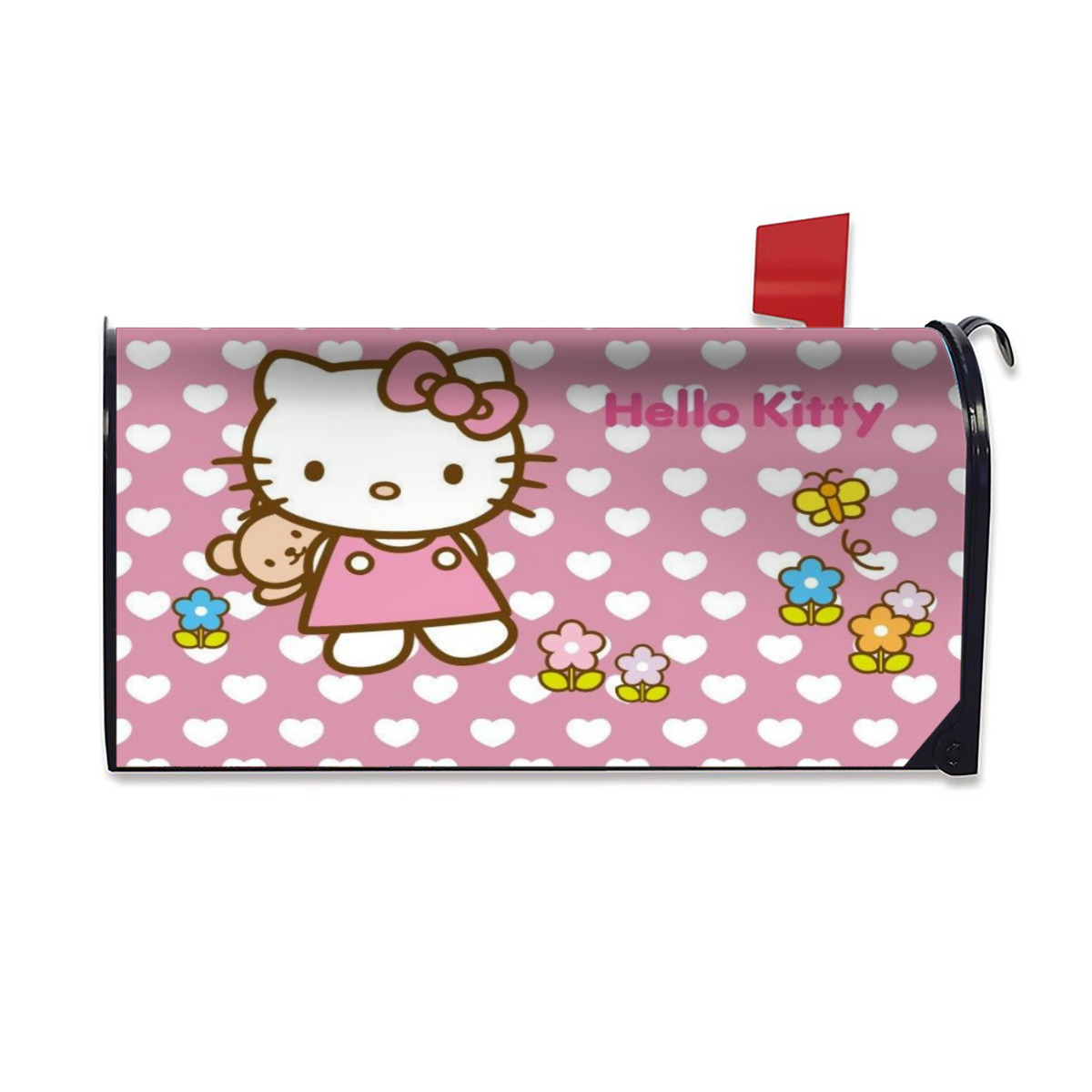 Hello Kitty Animation mailbox cover both sides customized, personalized ...