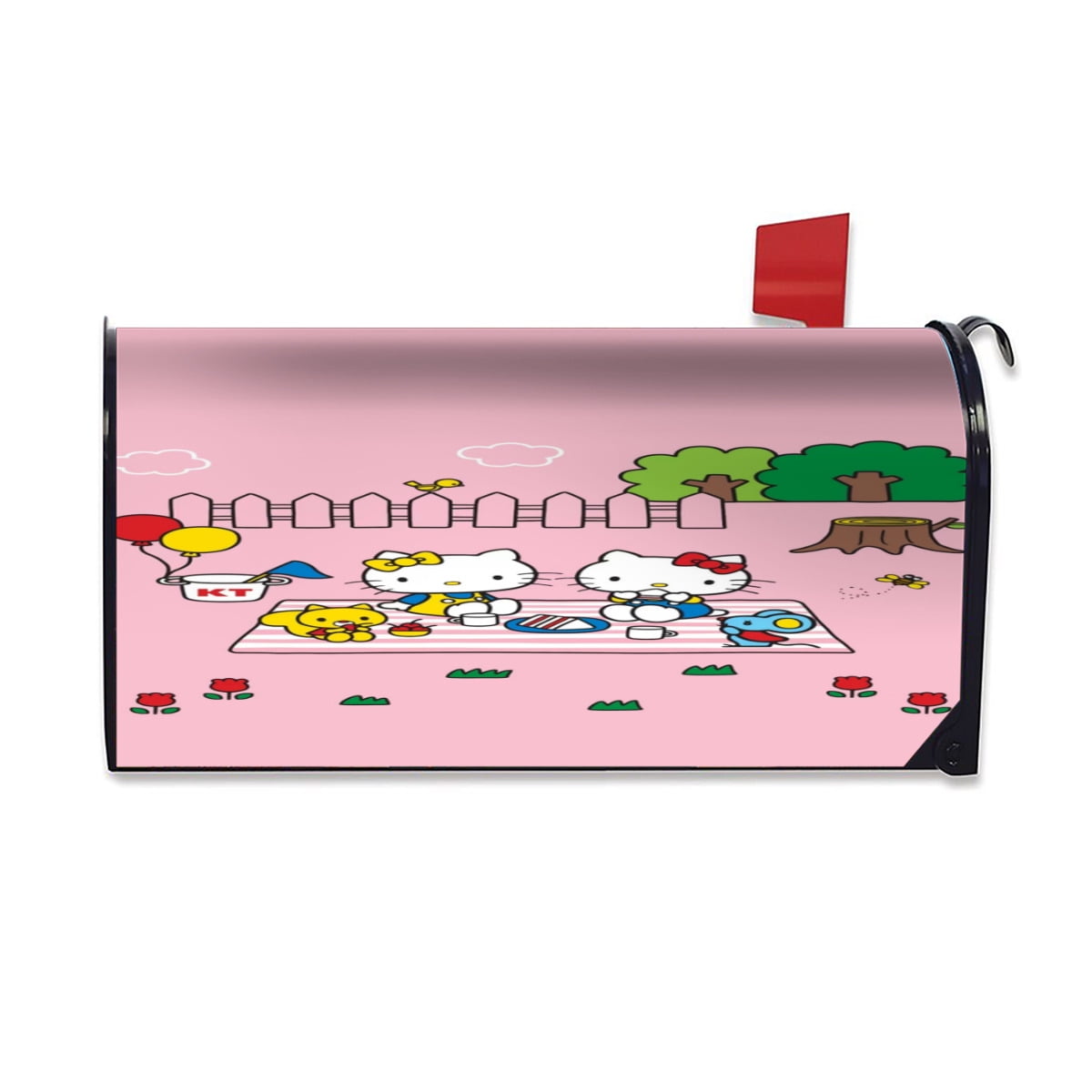 Hello Kitty Animation mailbox cover both sides customized, personalized ...