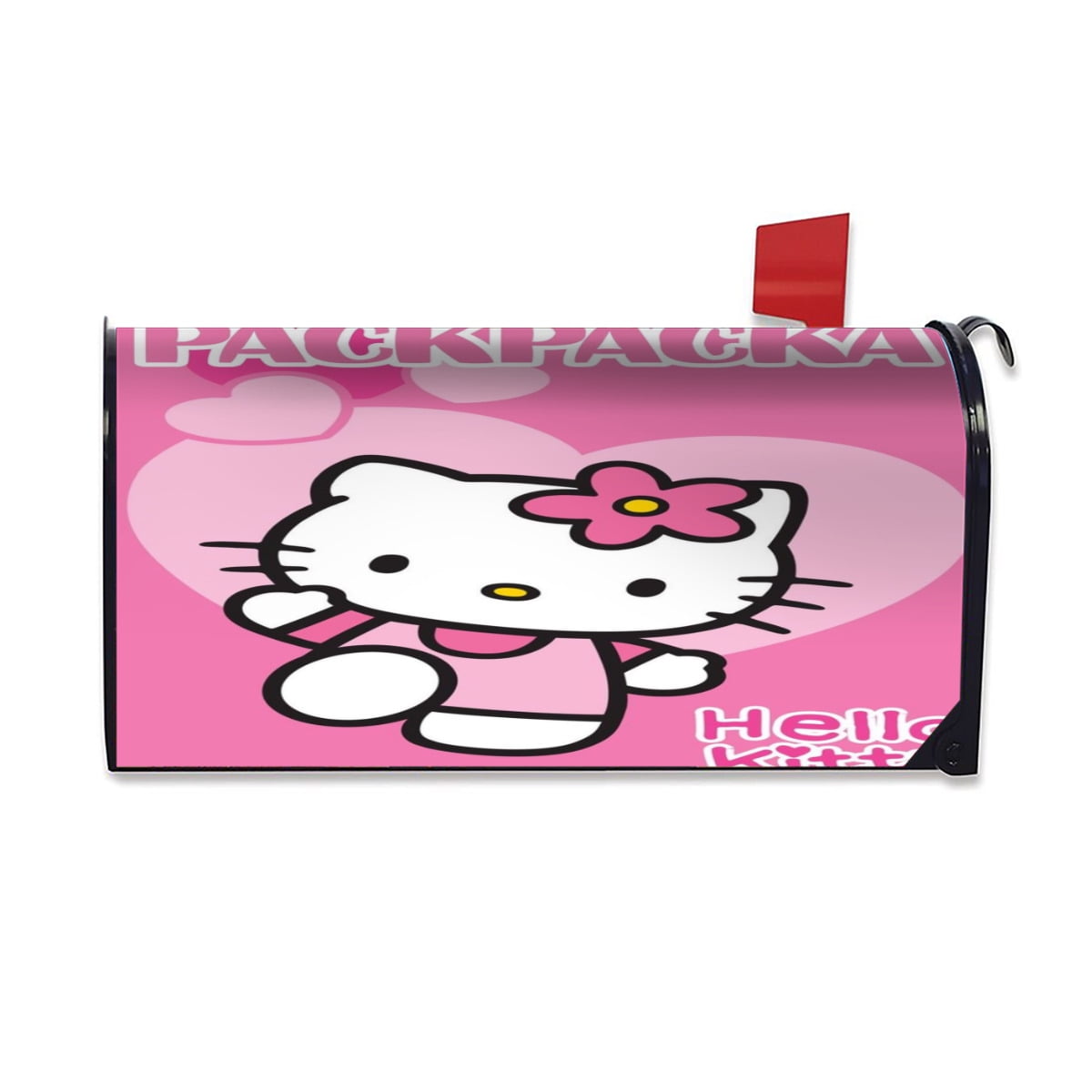 Hello Kitty Animation mailbox cover both sides customized, personalized ...