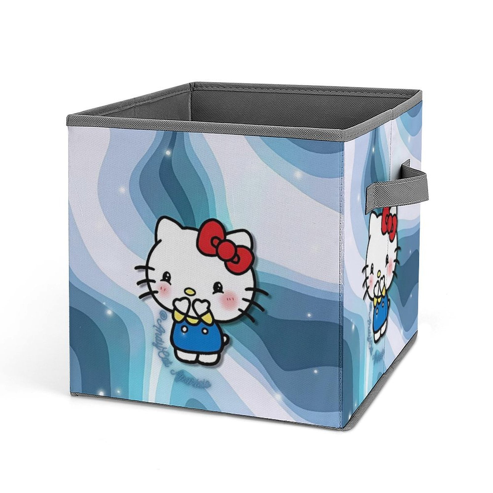 Hello Kitty Anime Cartoon Cube Storage Bins, Foldable Storage Cube ...
