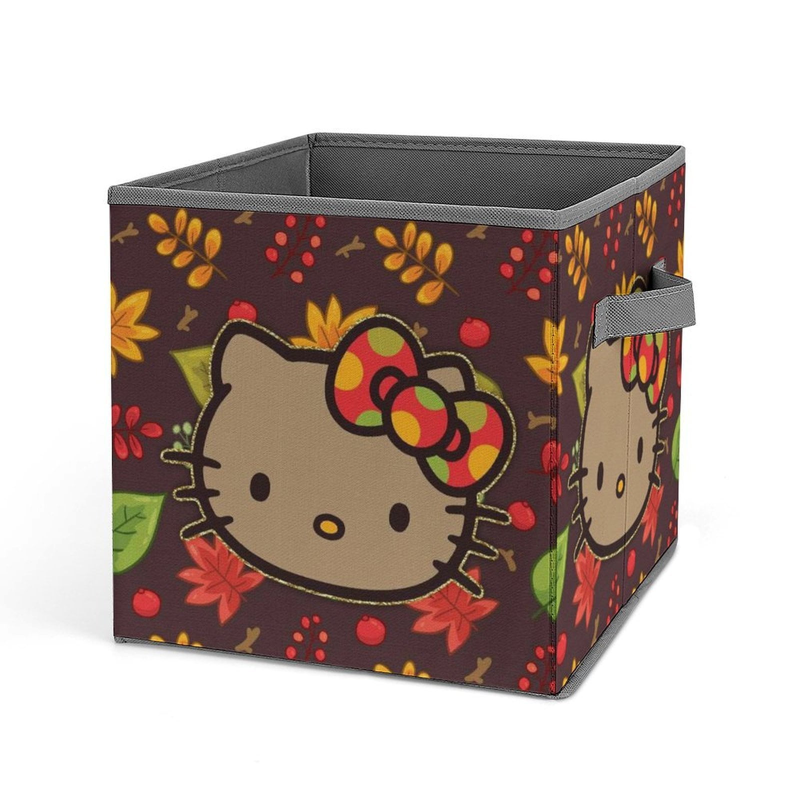 Hello Kitty Anime Cartoon Fabric Storage Cubes - Sturdy Collapsible ...