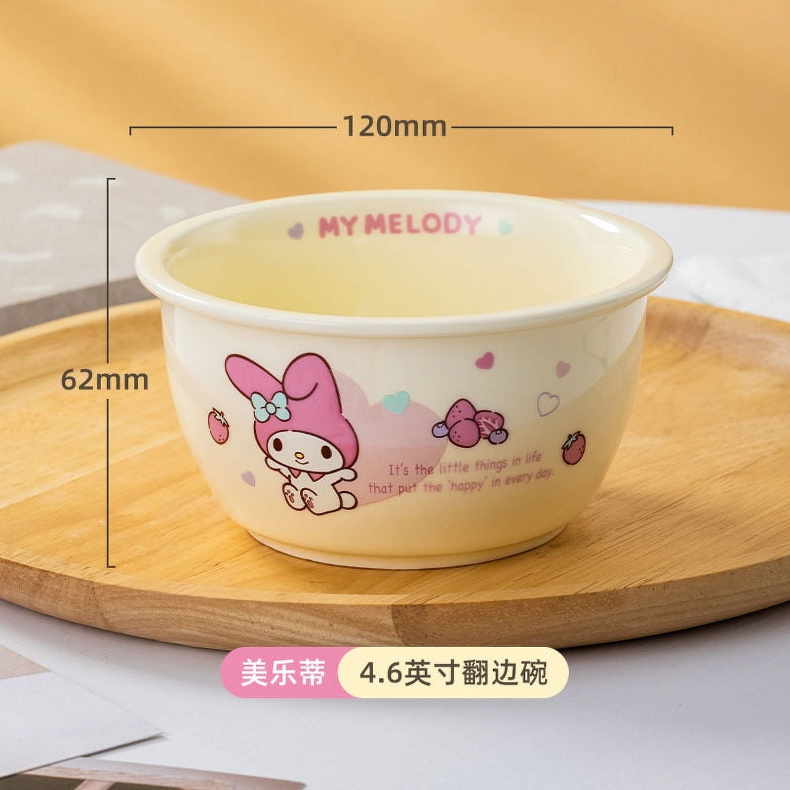 Hello Kitty Anime Kawaii Sanrio Household Rice Bowl Ins Cute Cartoon ...
