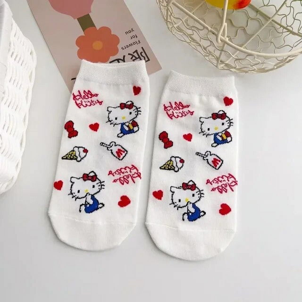 Hello Kitty Anime Kids Socks Sanrio Cinnamoroll My Melody Kuromi Anime ...