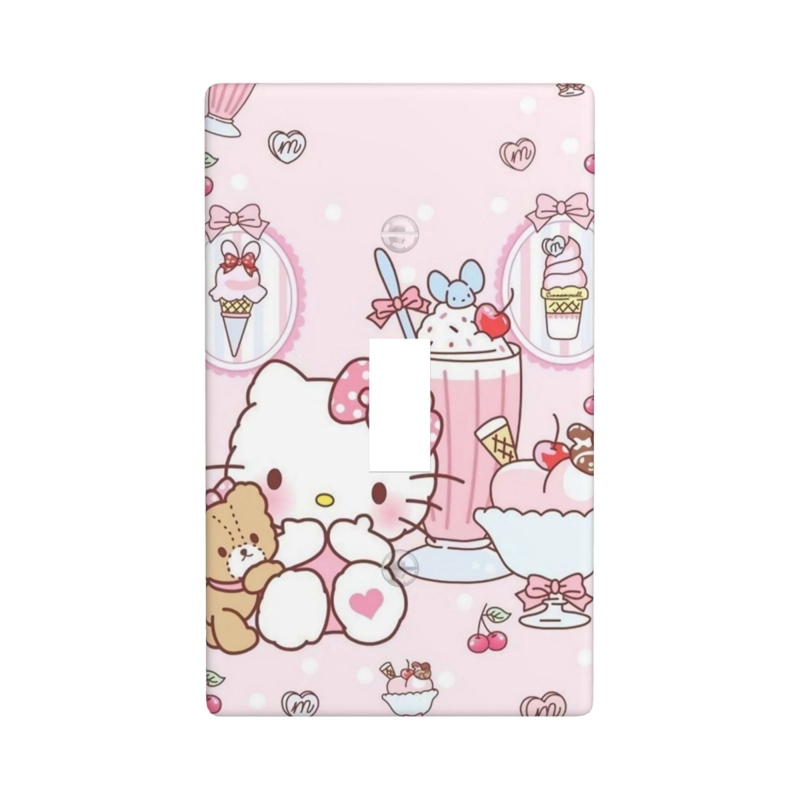 Hello Kitty Anime Light Switch Cover Plates, Single Lever Wall Plate, 1 ...
