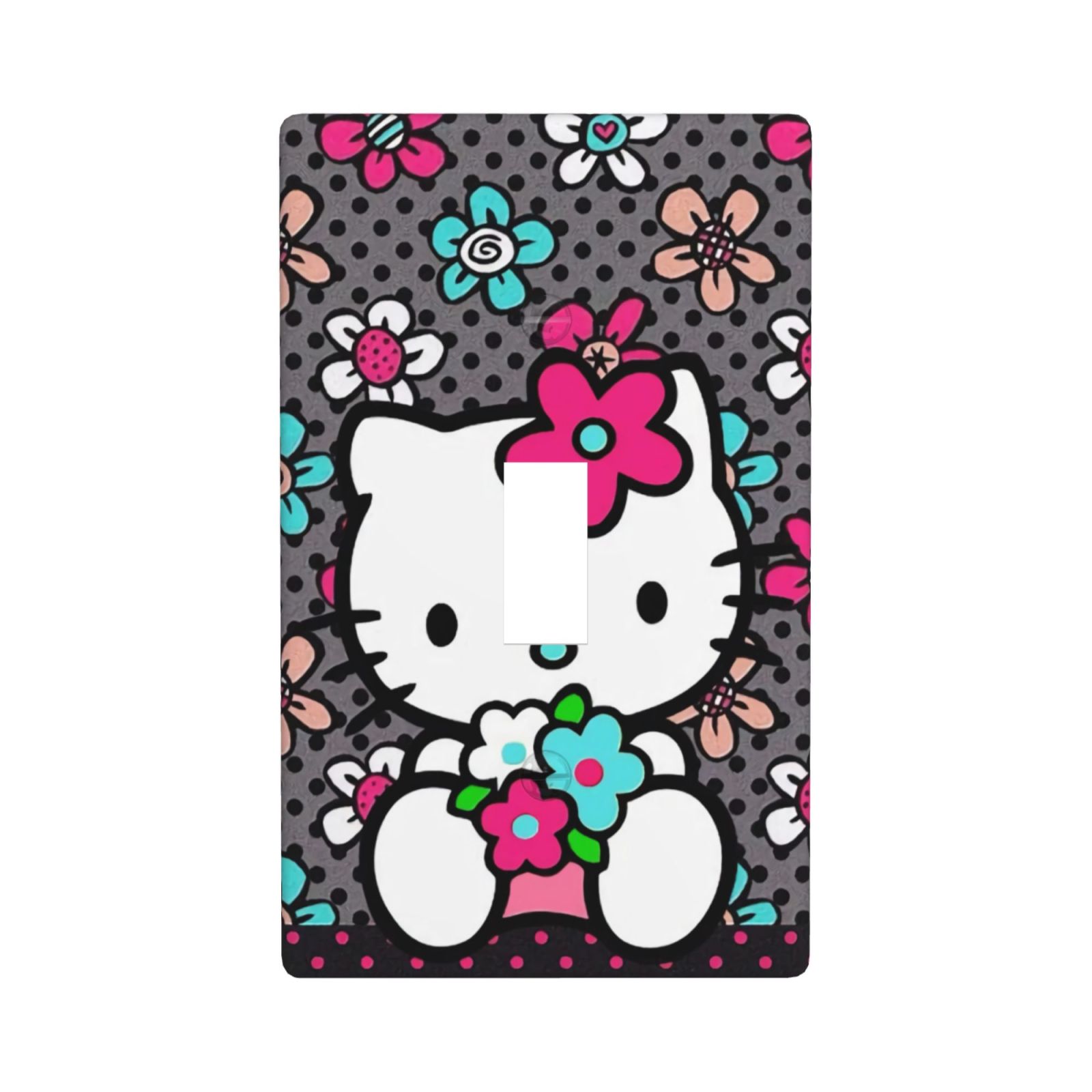 Hello Kitty Anime Light Switch Cover Plates, Single Lever Wall Plate, 1 ...