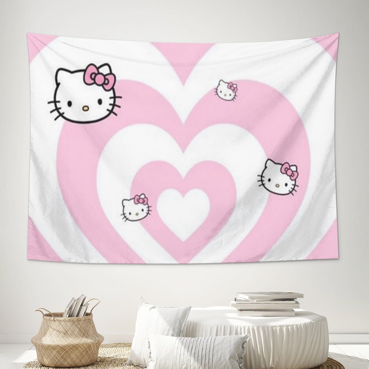 Hello Kitty Anime Poster Tapestry - Large Wall Art Background, Birthday ...